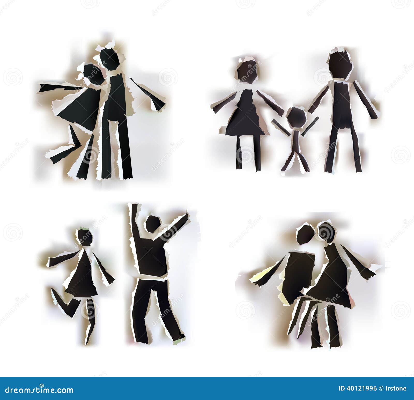 Paper Art Collection Of Normal Distribution Or Gaussian Bell Curve ...