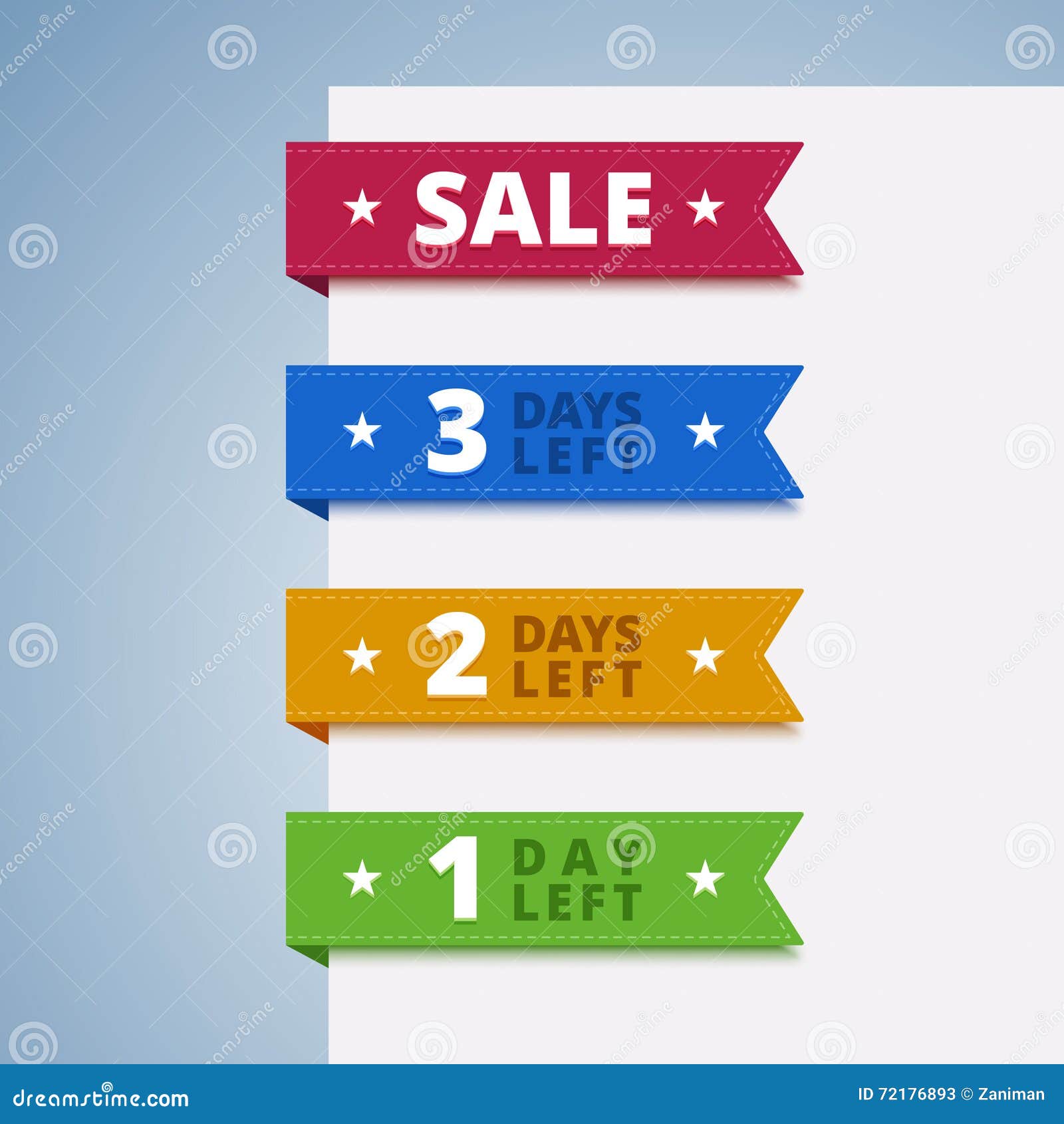 Paper color tags for sale. stock vector. Illustration of star - 72176893