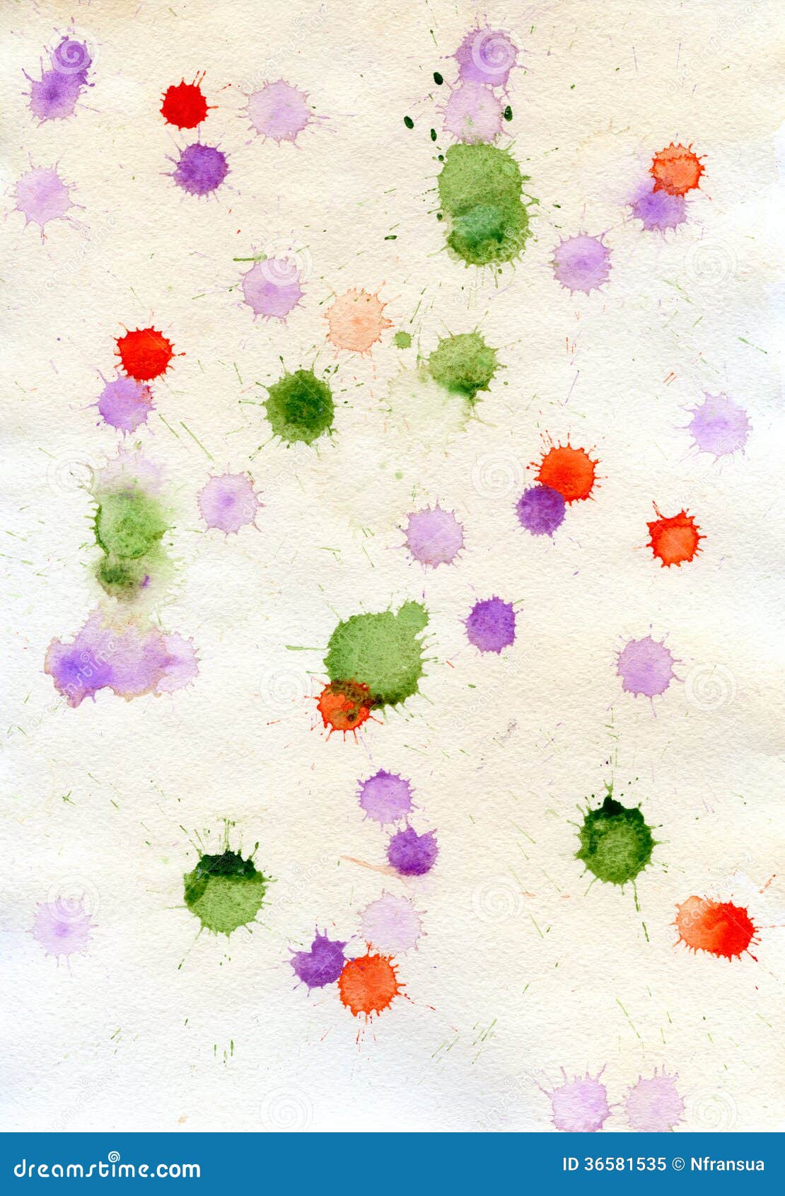 Paper with colored spots stock illustration. Illustration of messy ...