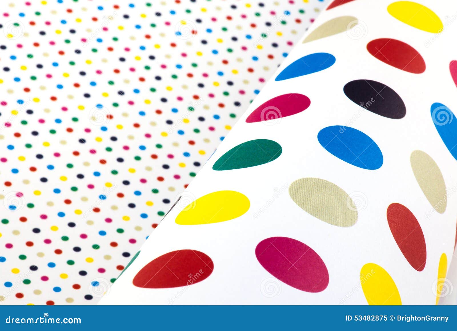Paper with colorful dots stock image. Image of surface - 53482875