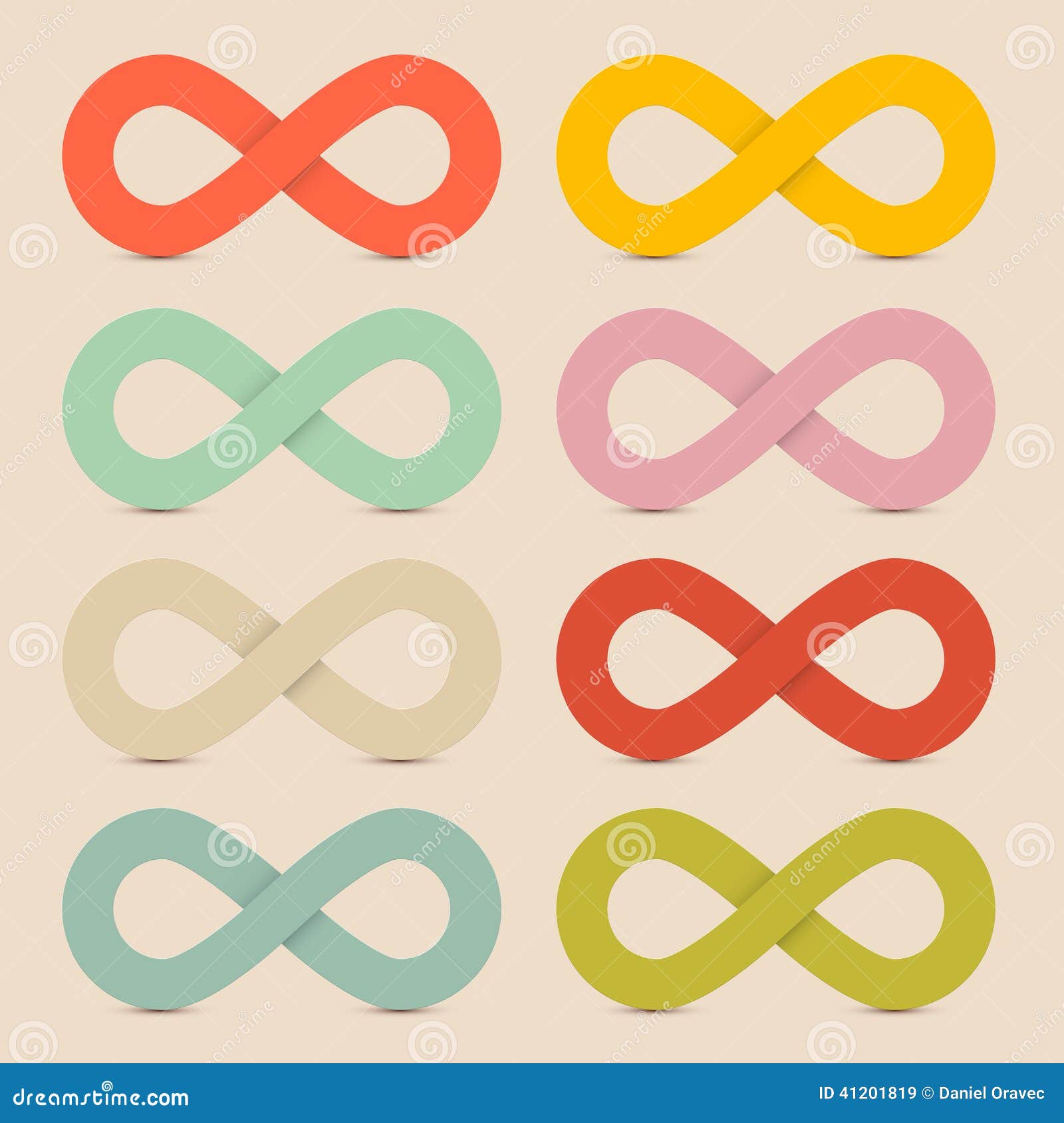 Infinity Symbols. Eternal, Limitless, Endless, Life Icons Or Signs ...