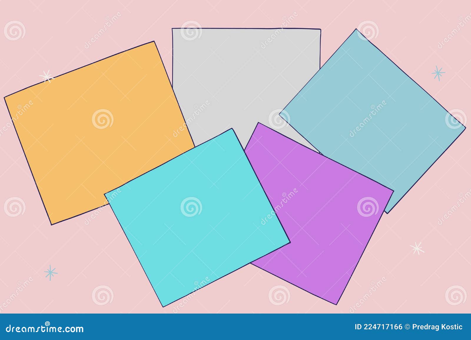 Paper with colors. stock illustration. Illustration of sketch - 224717166