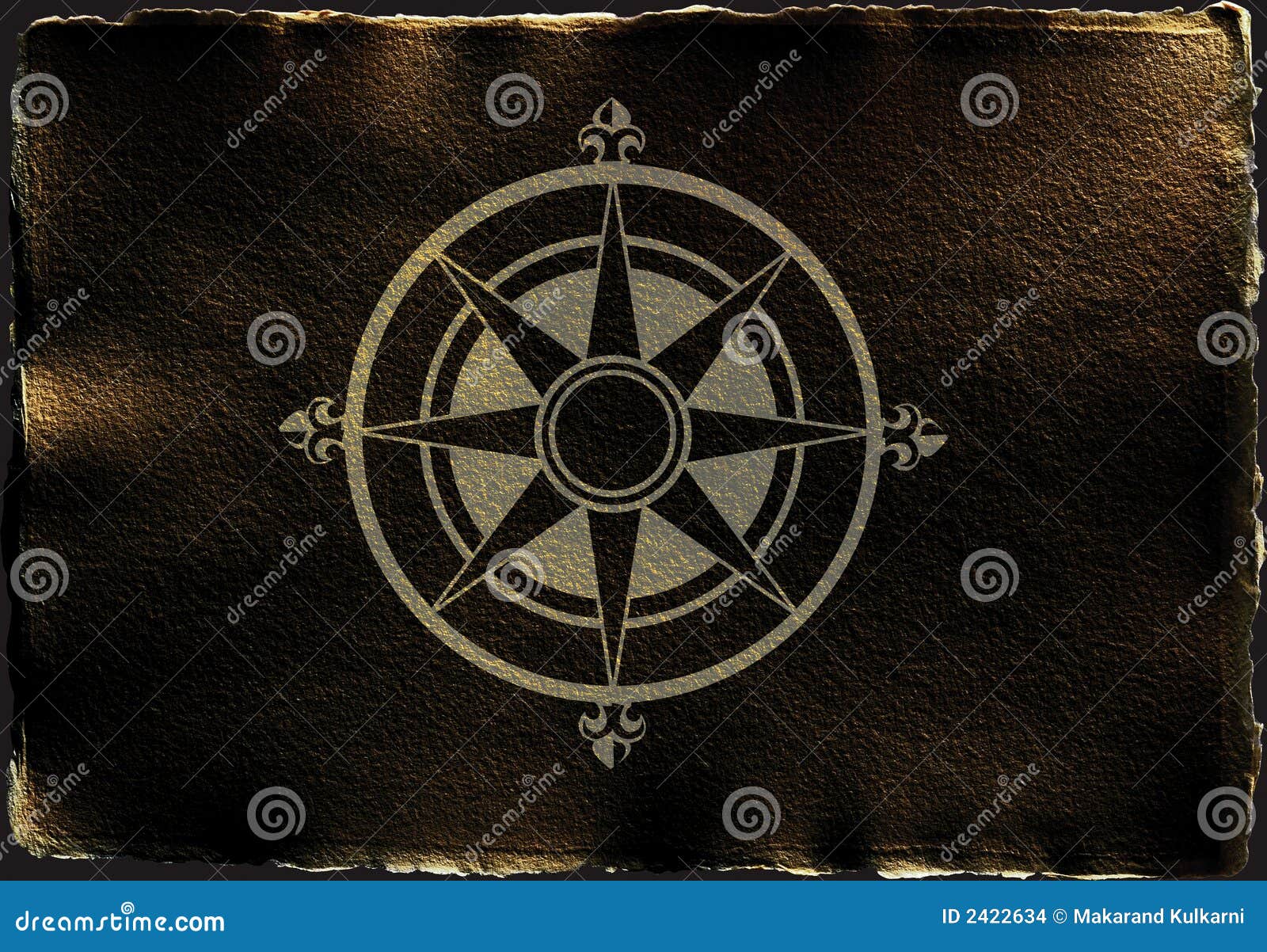 Old Paper, Compass, Rope And Model Classic Boat Royalty-Free Stock ...