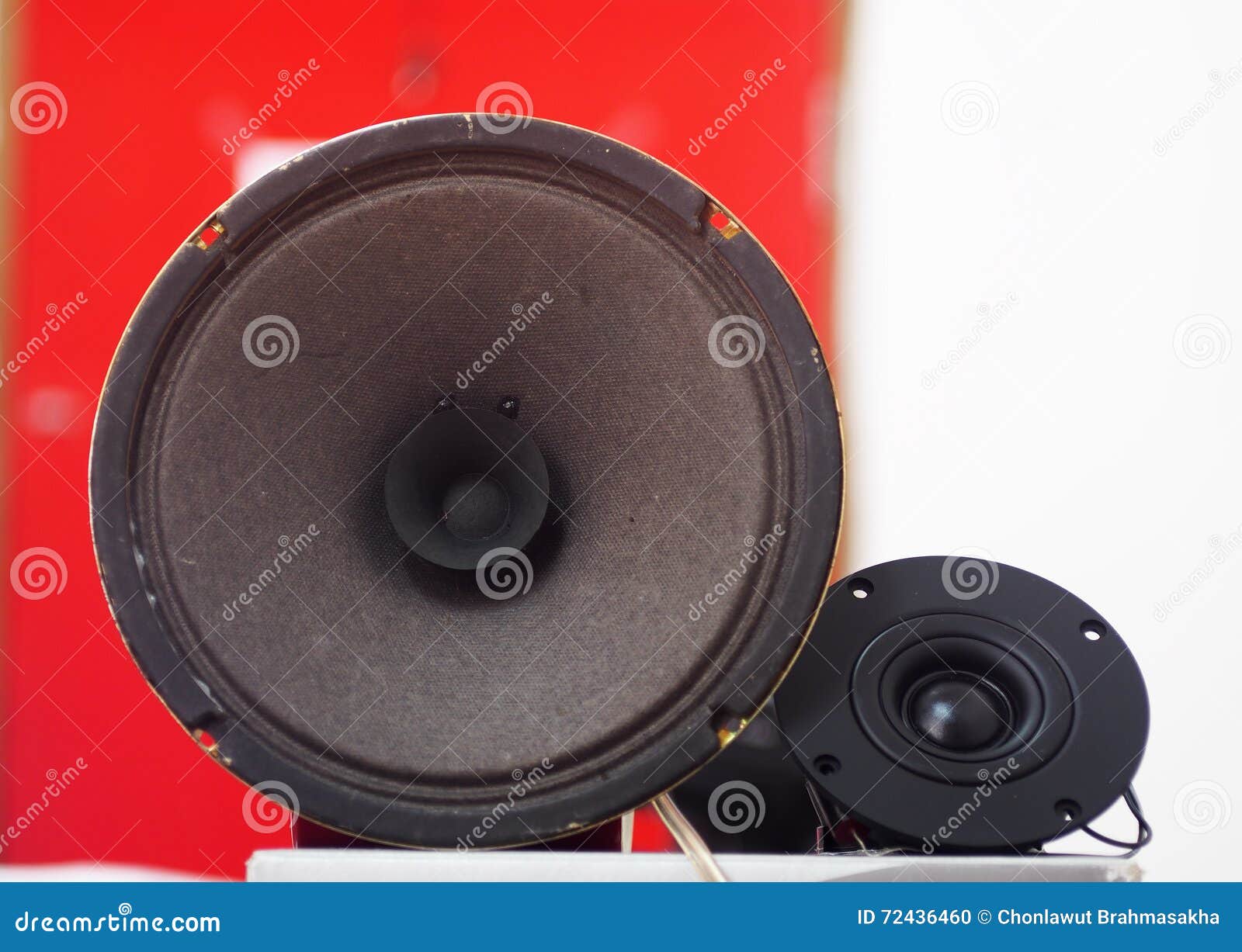 Paper Cone Loudspeaker Driver with Double Cone Stock Photo - Image of ...