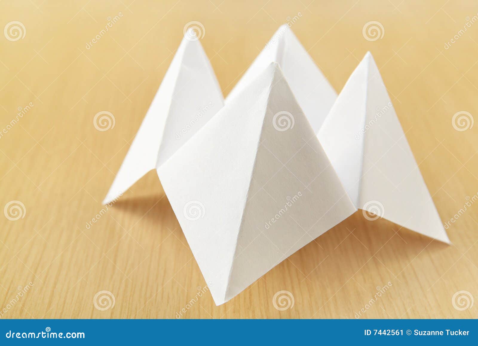 Paper Cootie Catcher stock image. Image of game, unfold - 7442561
