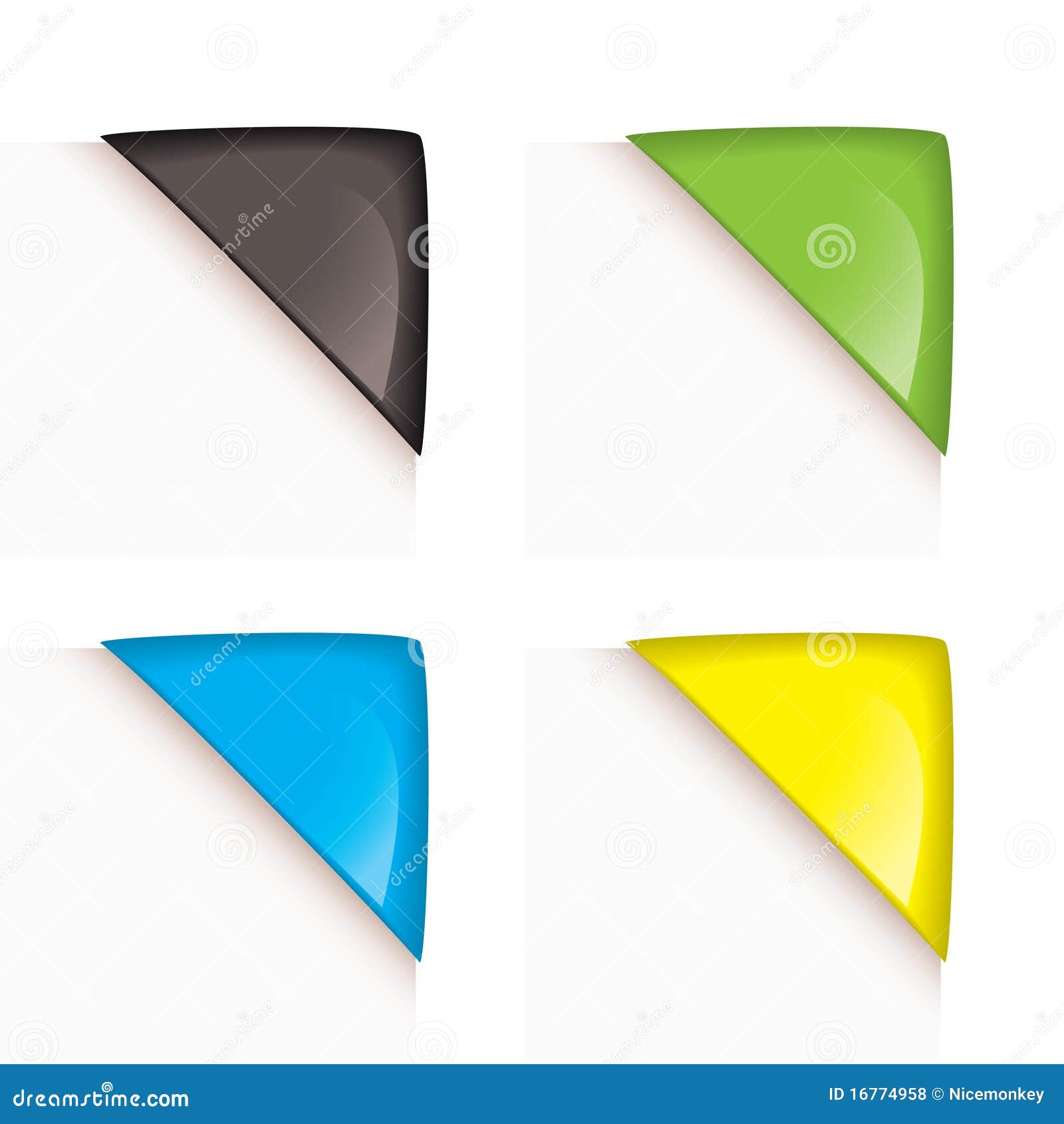 Paper corner icons stock vector. Illustration of icon - 16774958