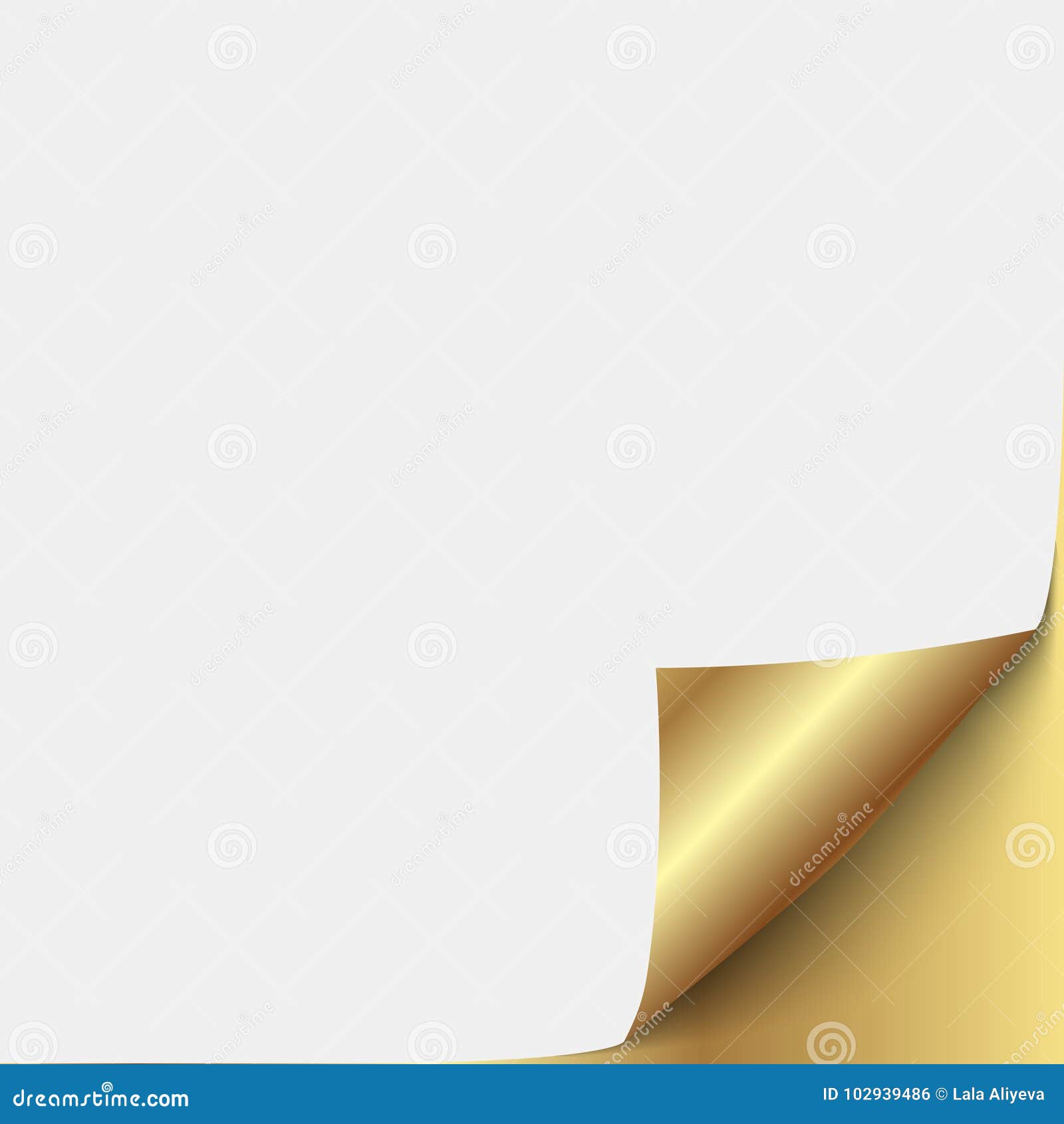 Paper Corner Peel. Blank Sheet of Folded Sticky Paper Note. Vector ...