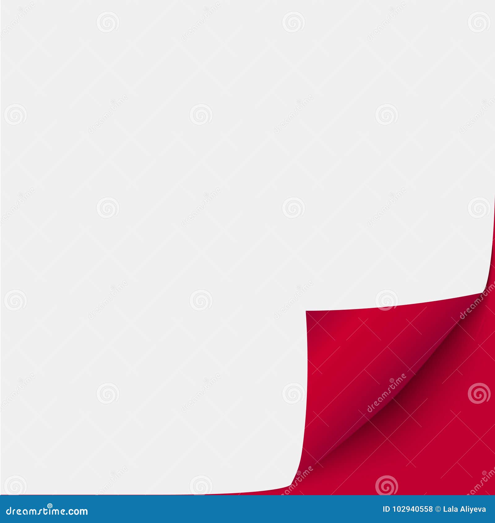 Paper Corner Peel. Blank Sheet of Folded Sticky Paper Note. Vector ...