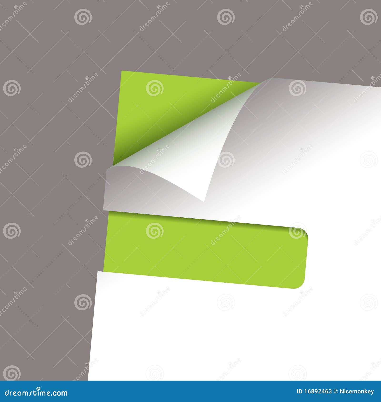 Corner Peel Paper Vector Banner, Curled Fold Page Sheet, Folded Sticker ...