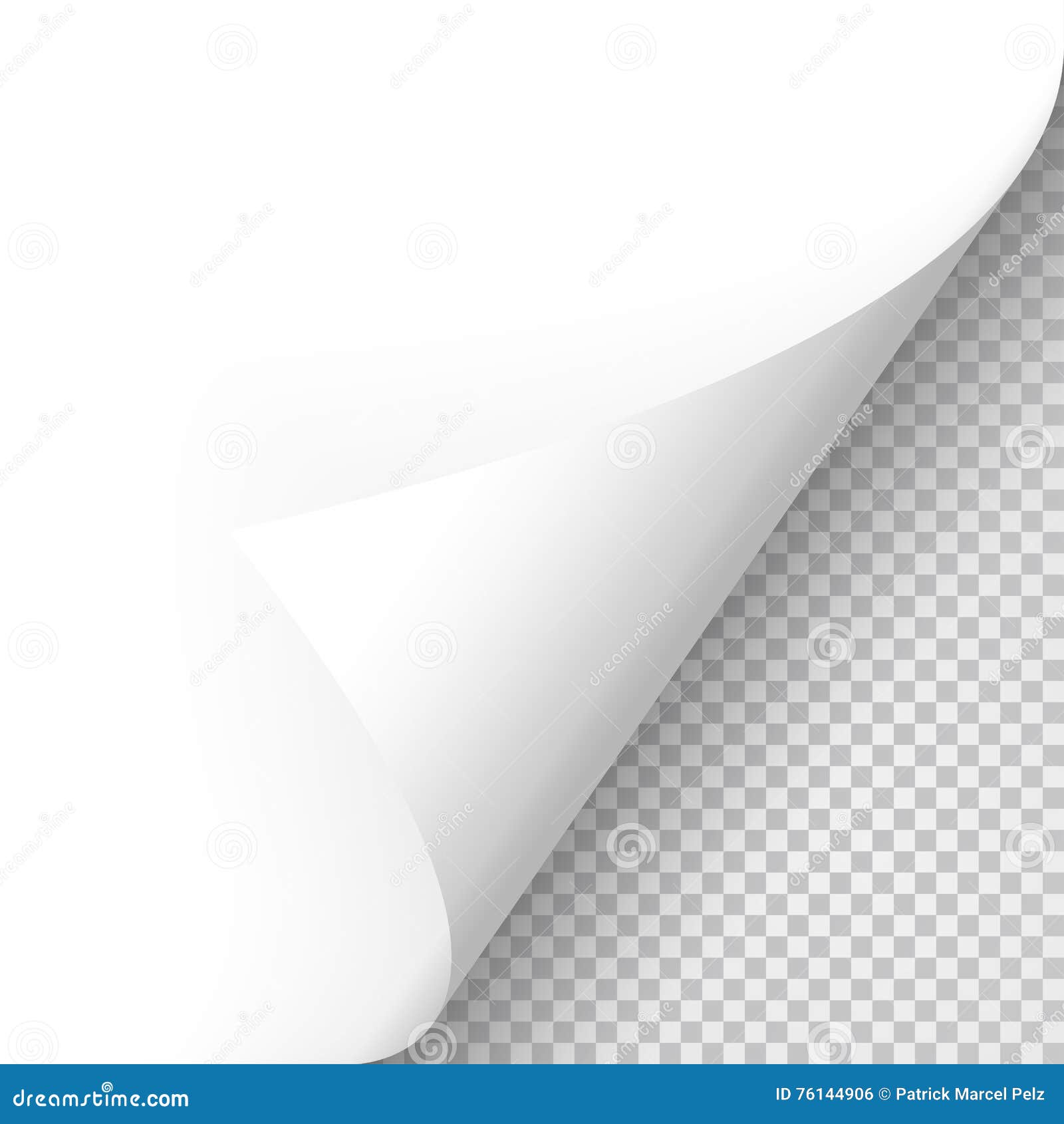 Paper Corner with Transparency Stock Vector - Illustration of element ...