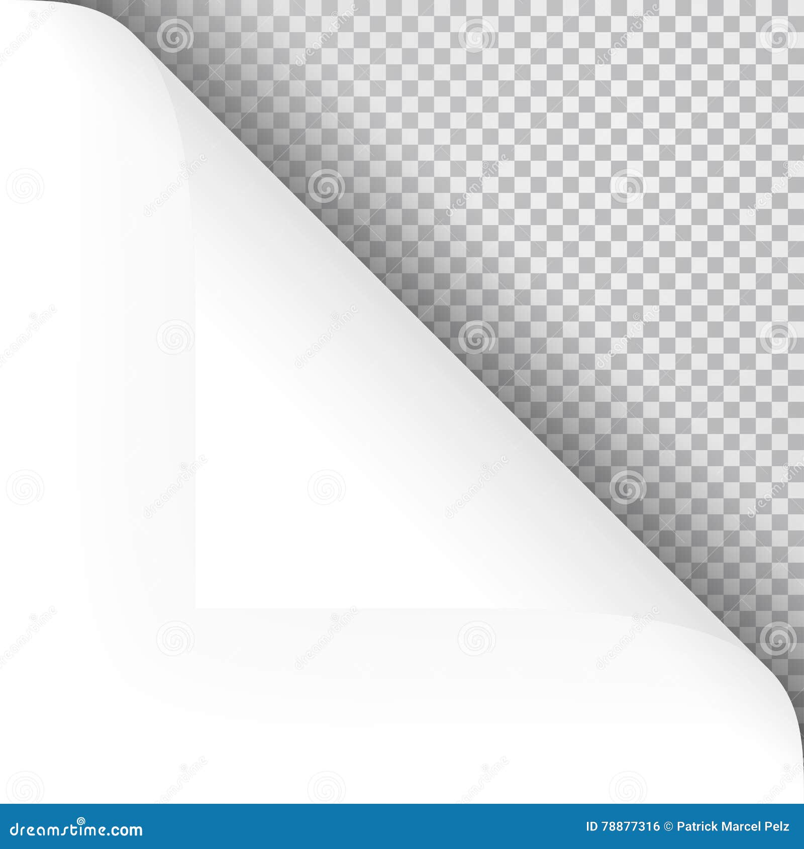 Paper Corner with Transparency Stock Vector - Illustration of fold ...