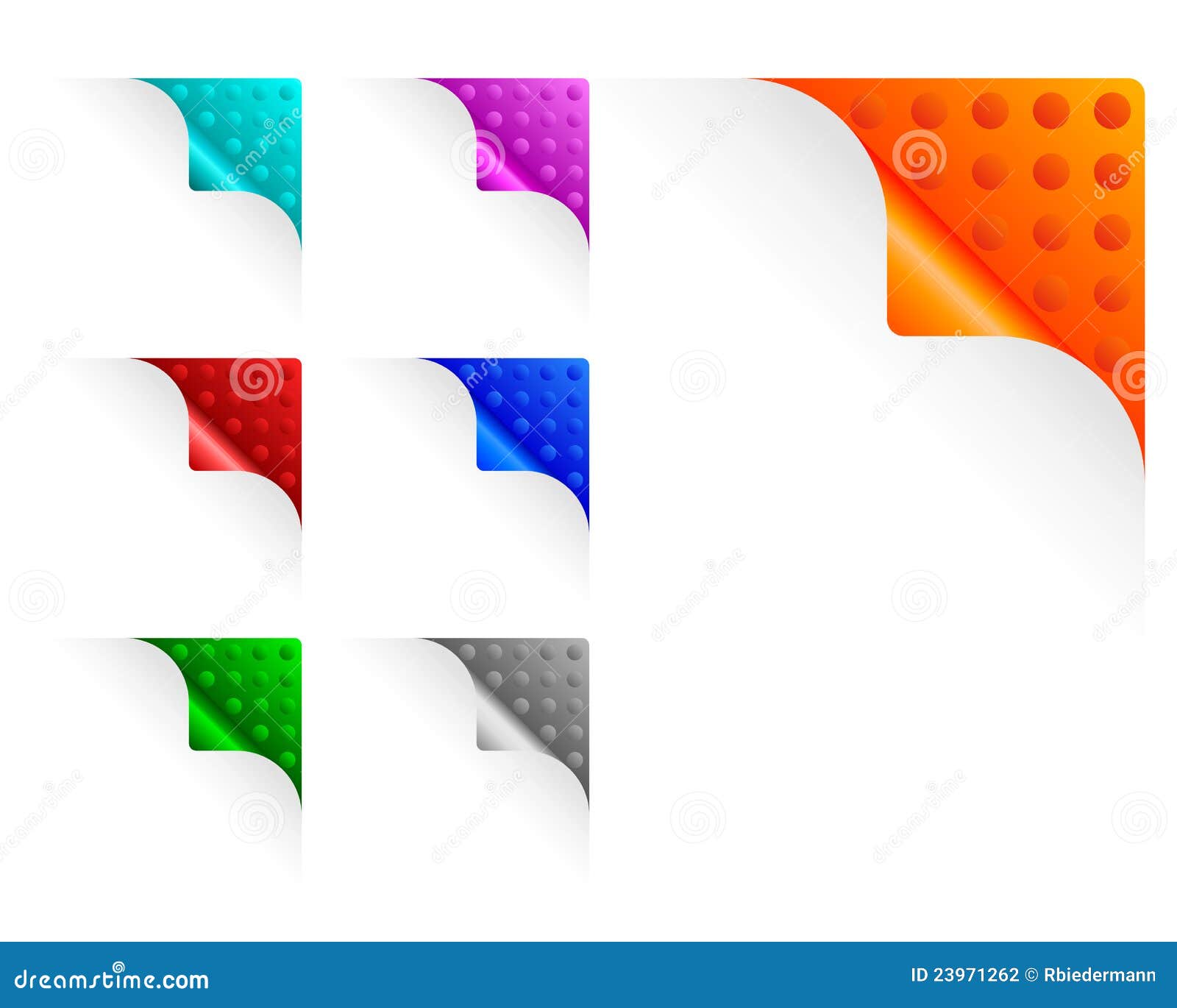 Paper Corners Vector Illustration | CartoonDealer.com #79368414