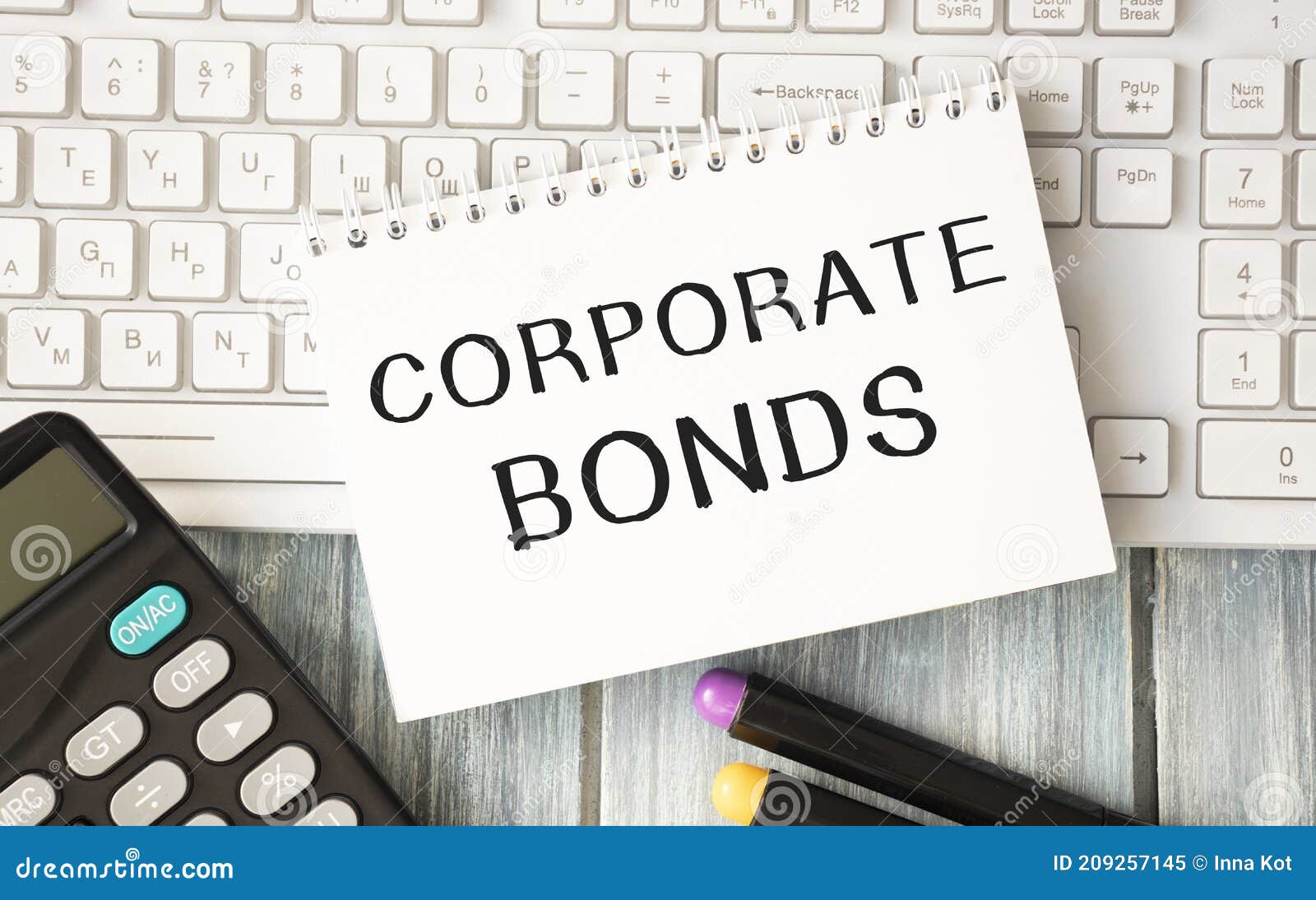 Paper with Corporate Bonds stock image. Image of growth - 209257145