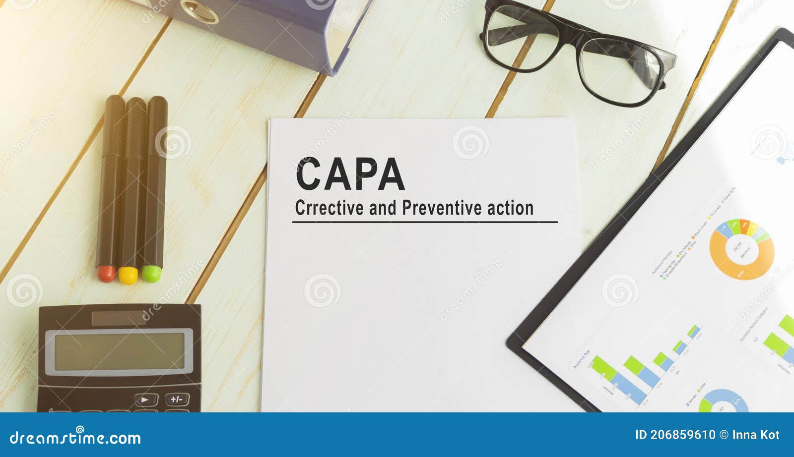 Paper with Corrective and Preventive CAPA Action Stock Photo - Image of ...