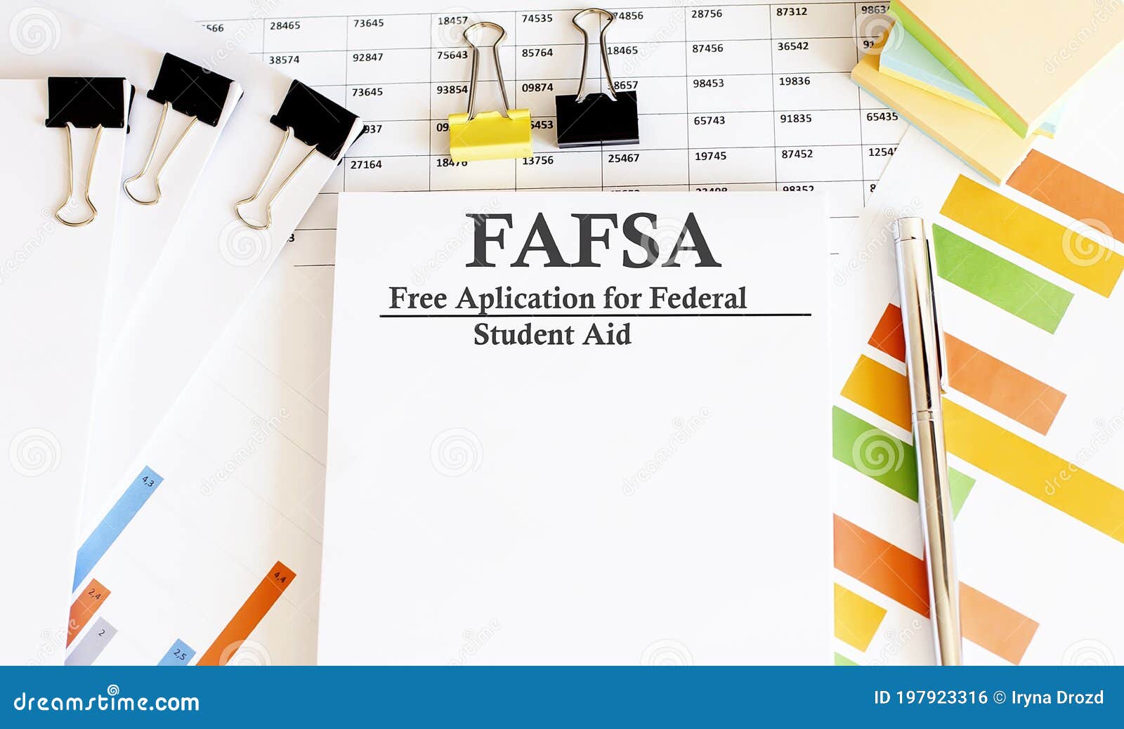Paper with Corrective and Preventive FAFSA Action Plans on a Table with ...