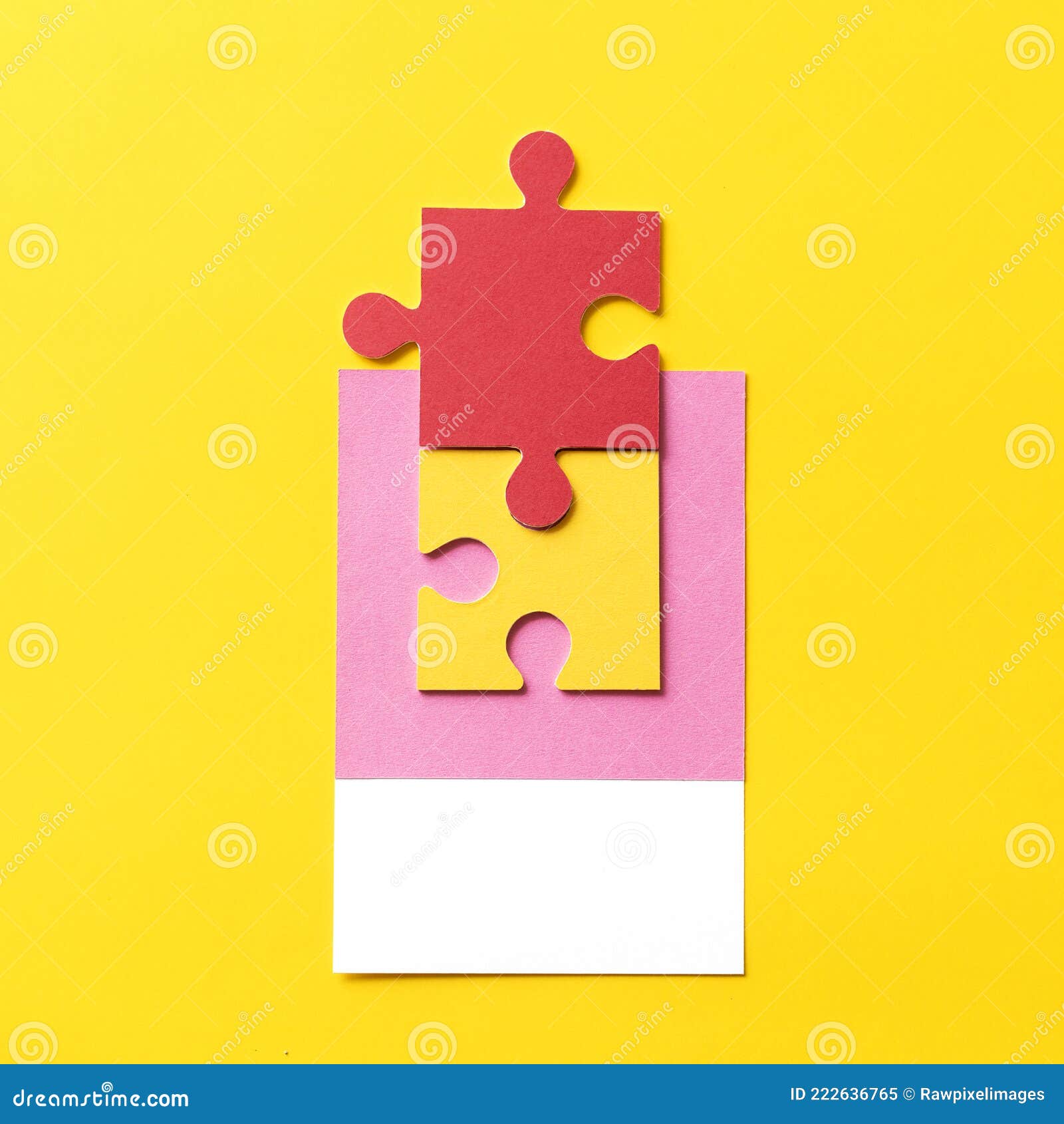 Paper Craft Art of Jigsaw Puzzle Piece Stock Image - Image of jigsaw ...