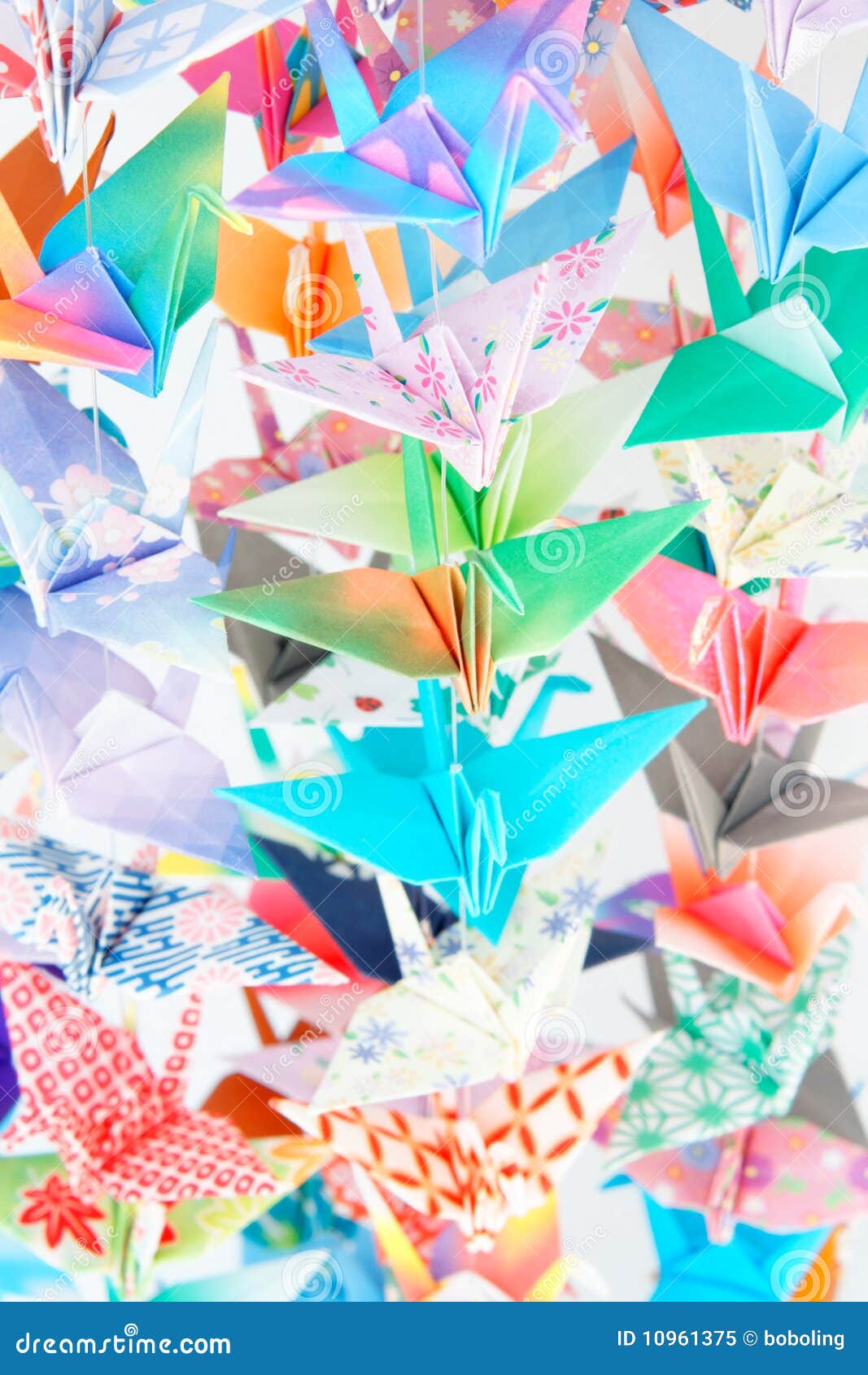 Paper Cranes stock image. Image of community, decoration - 10961375