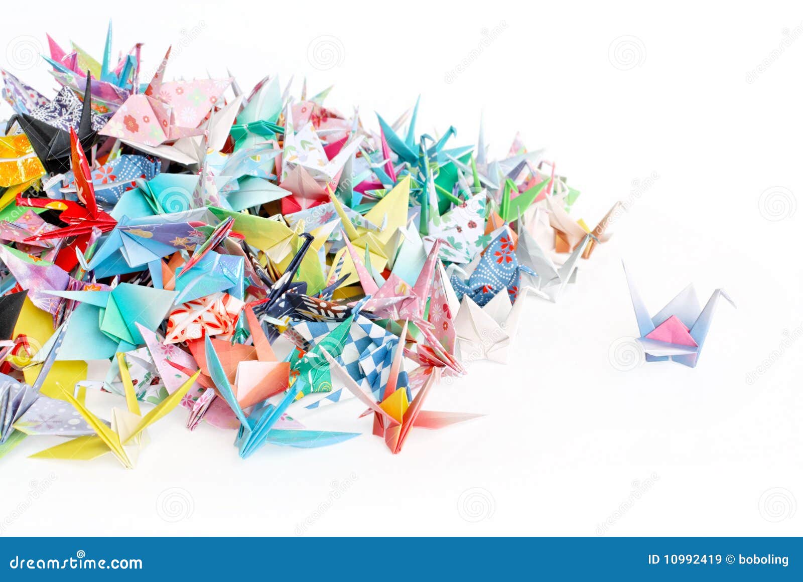 Paper cranes stock image. Image of stand, folding, oriental - 10992419