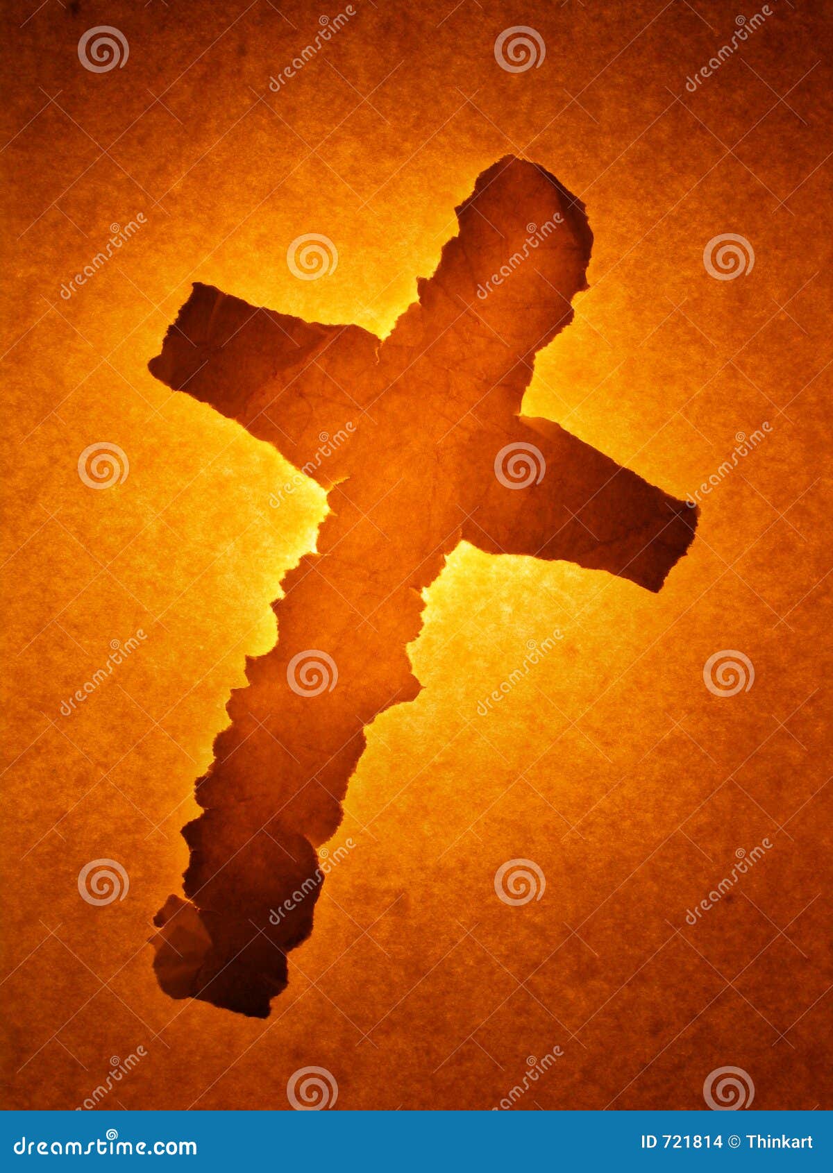 Paper cross glowing stock illustration. Illustration of passion - 721814