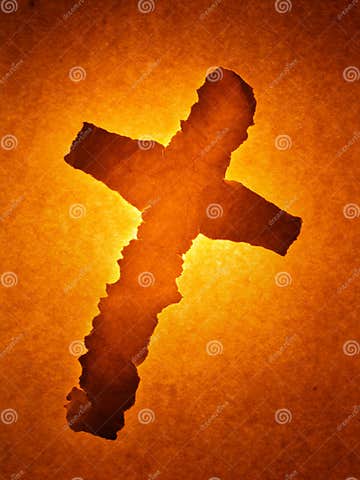 Paper cross glowing stock illustration. Illustration of passion - 721814