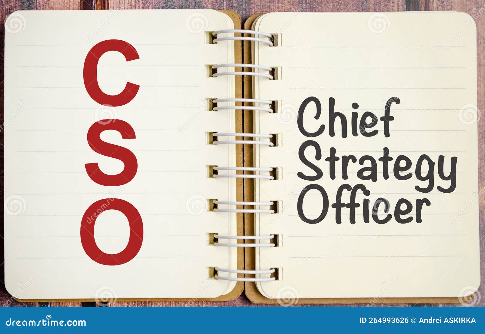 Paper with CSO - Chief Security Officer Table on Notebooks Stock Photo ...