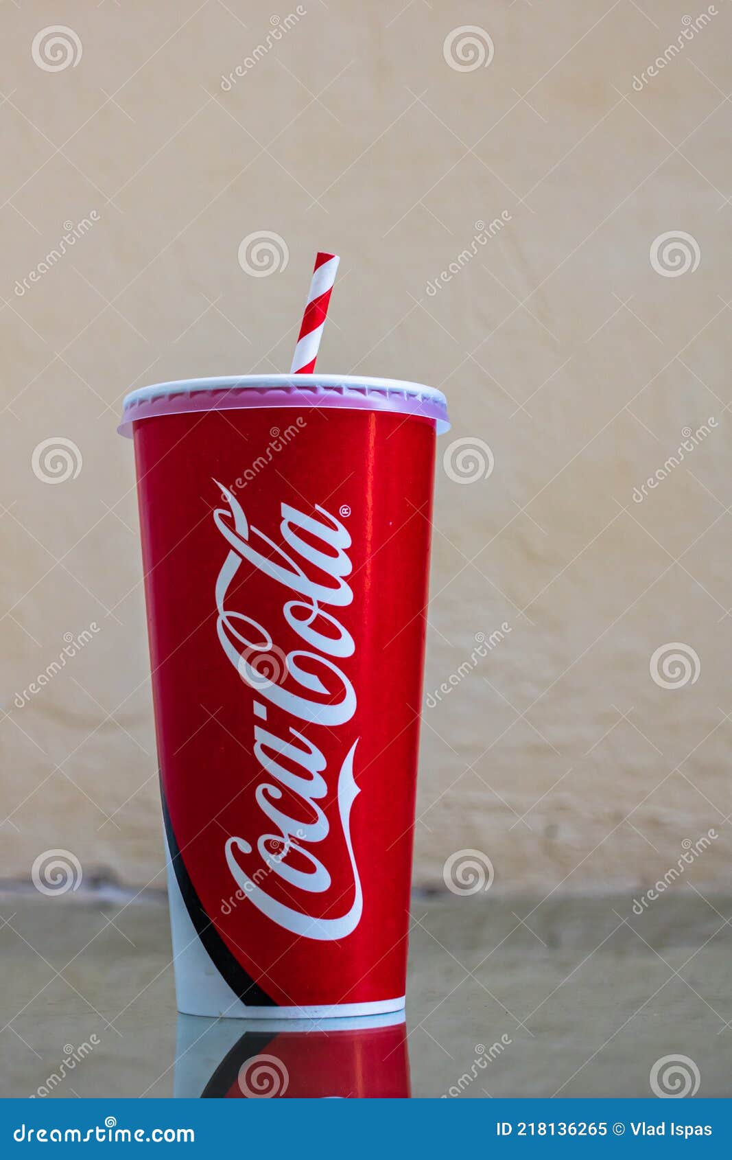 Paper Cup with Coca Cola in Bucharest, Romania, 2021 Editorial Image ...