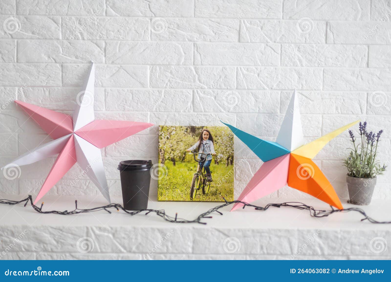 Paper Cup of Coffee Festive Decor Stock Photo - Image of happy, scary ...