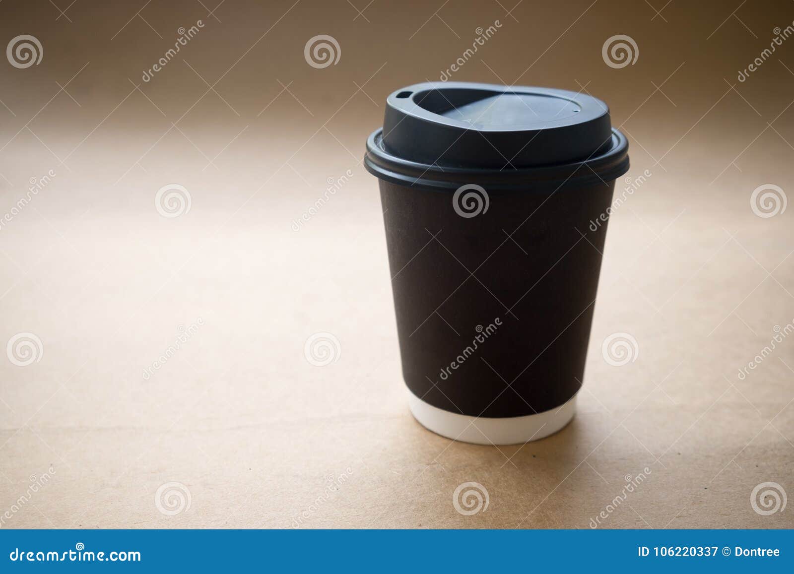 Paper Cup of Coffee Front View Stock Image - Image of empty, sleeve ...