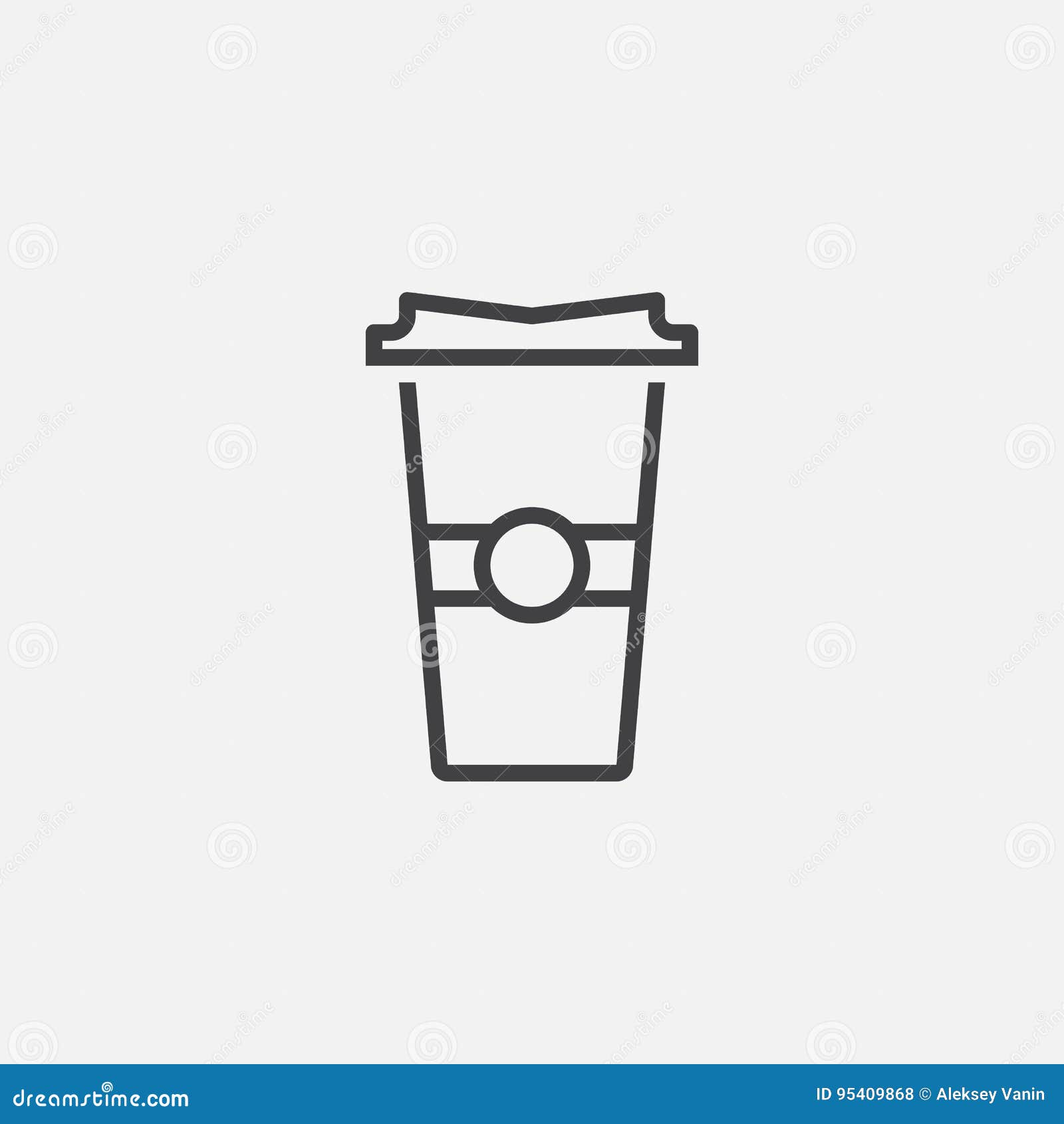 Paper Cup of Coffee Icon Vector Isolated on White Stock Vector ...