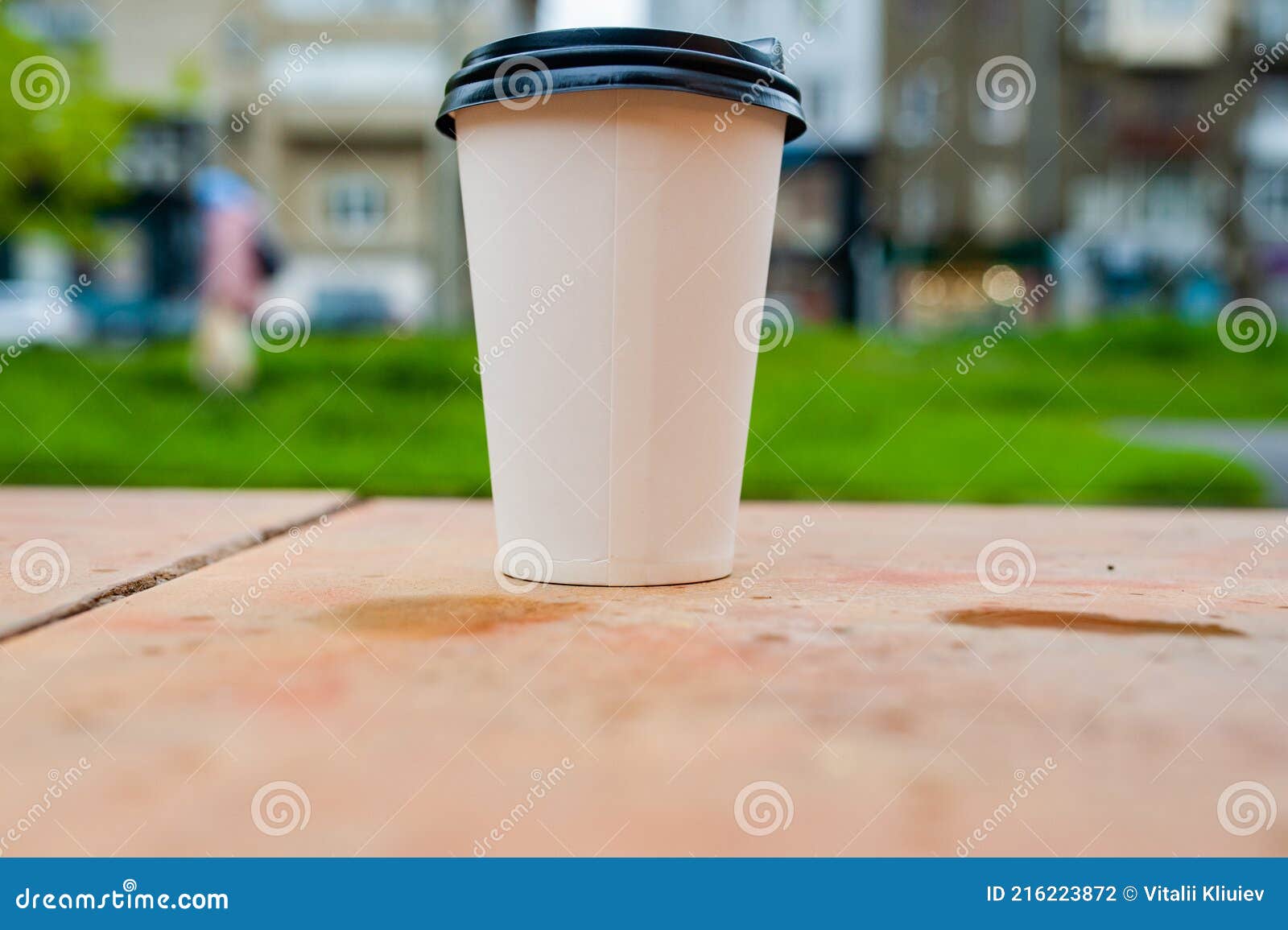 Paper Cup of Coffee Take Away Stock Photo - Image of beverage, cafe ...