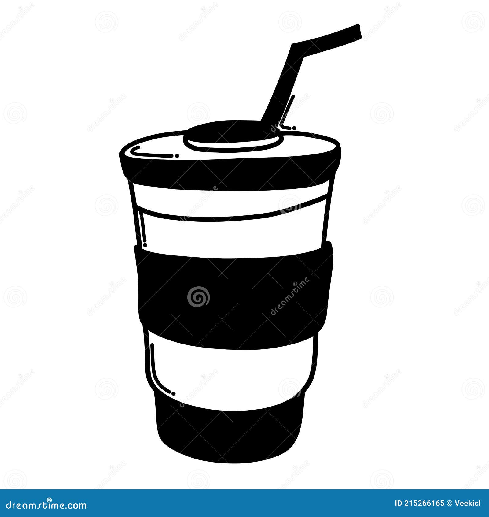 Paper Cup Doodle Vector Icon. Drawing Sketch Illustration Hand Drawn ...
