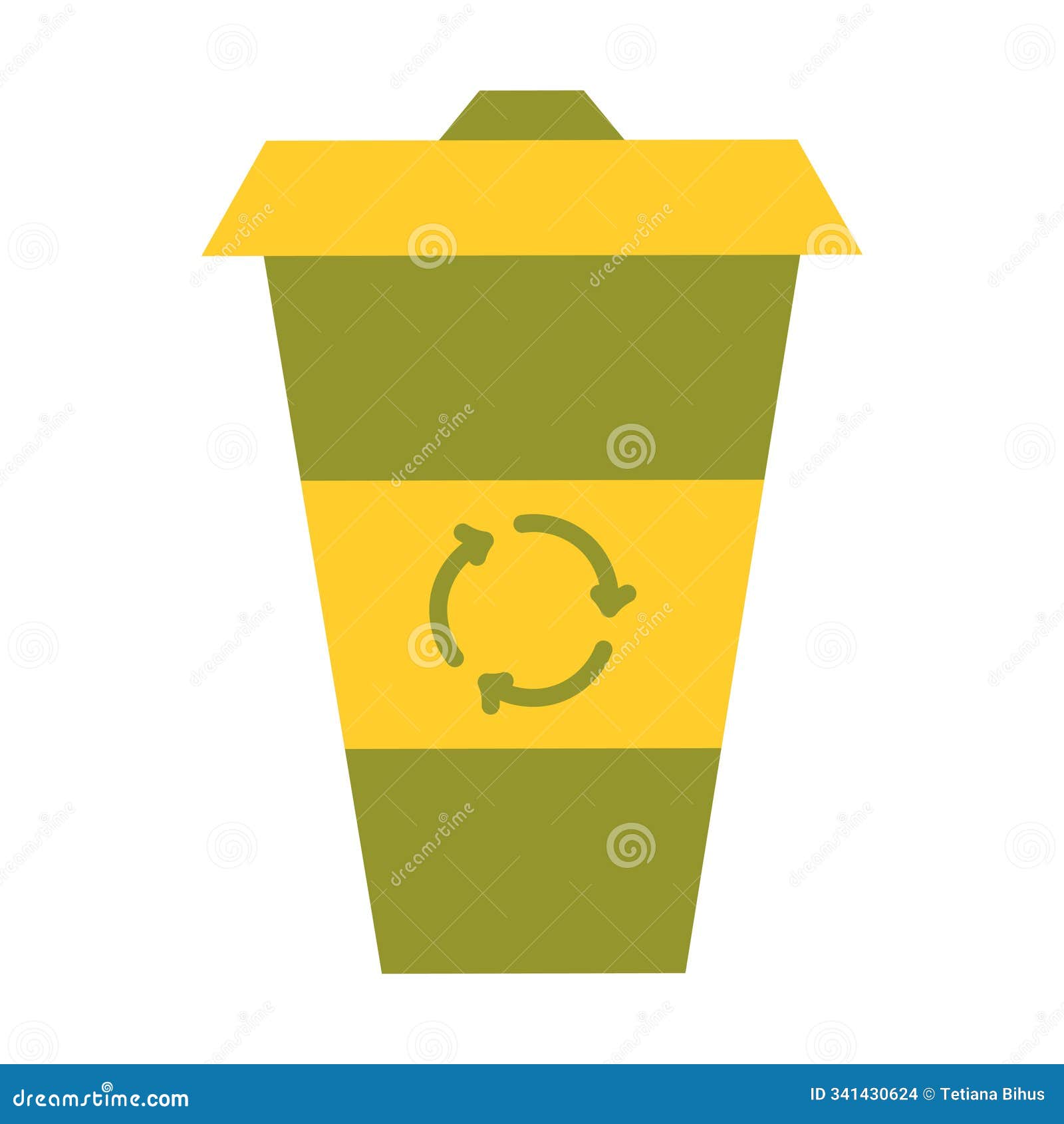 Paper Cup for Drinks. Save Nature. Vector Illustration Stock ...