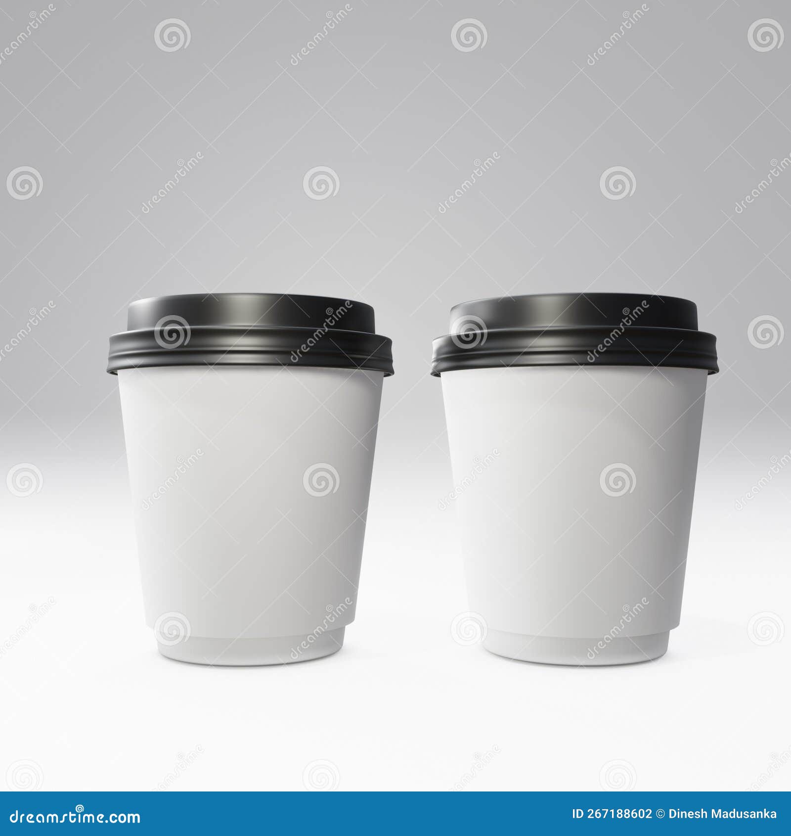 Paper Cup Front View 3d Illustration Image Stock Illustration ...