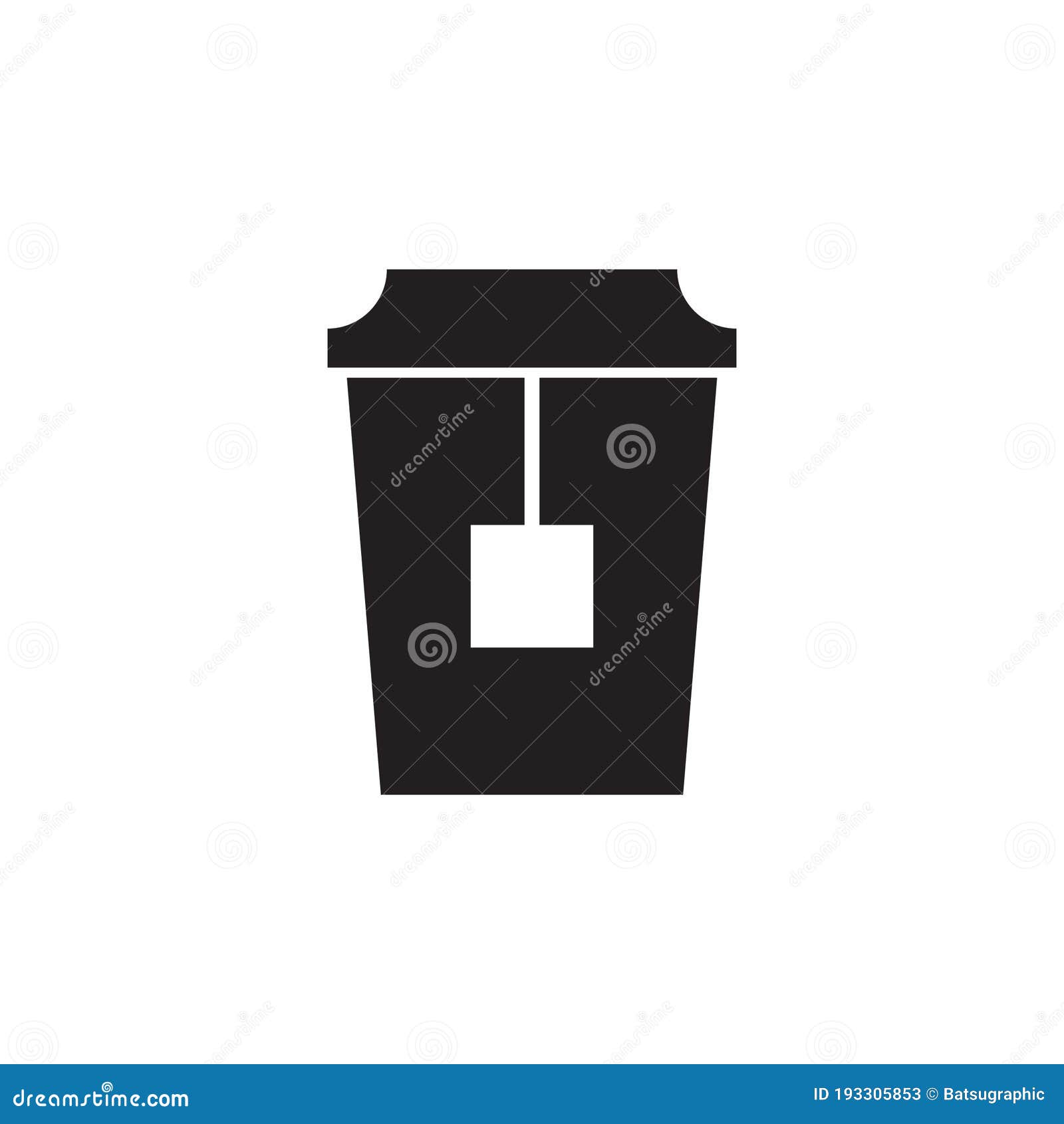 Paper Cup Vector Icon Logo Design Stock Vector - Illustration of ...