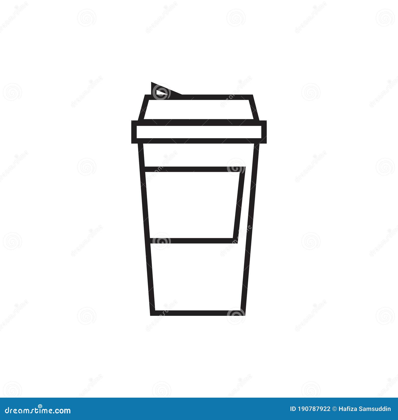 Paper Cup. Vector Illustration Decorative Design Stock Vector ...