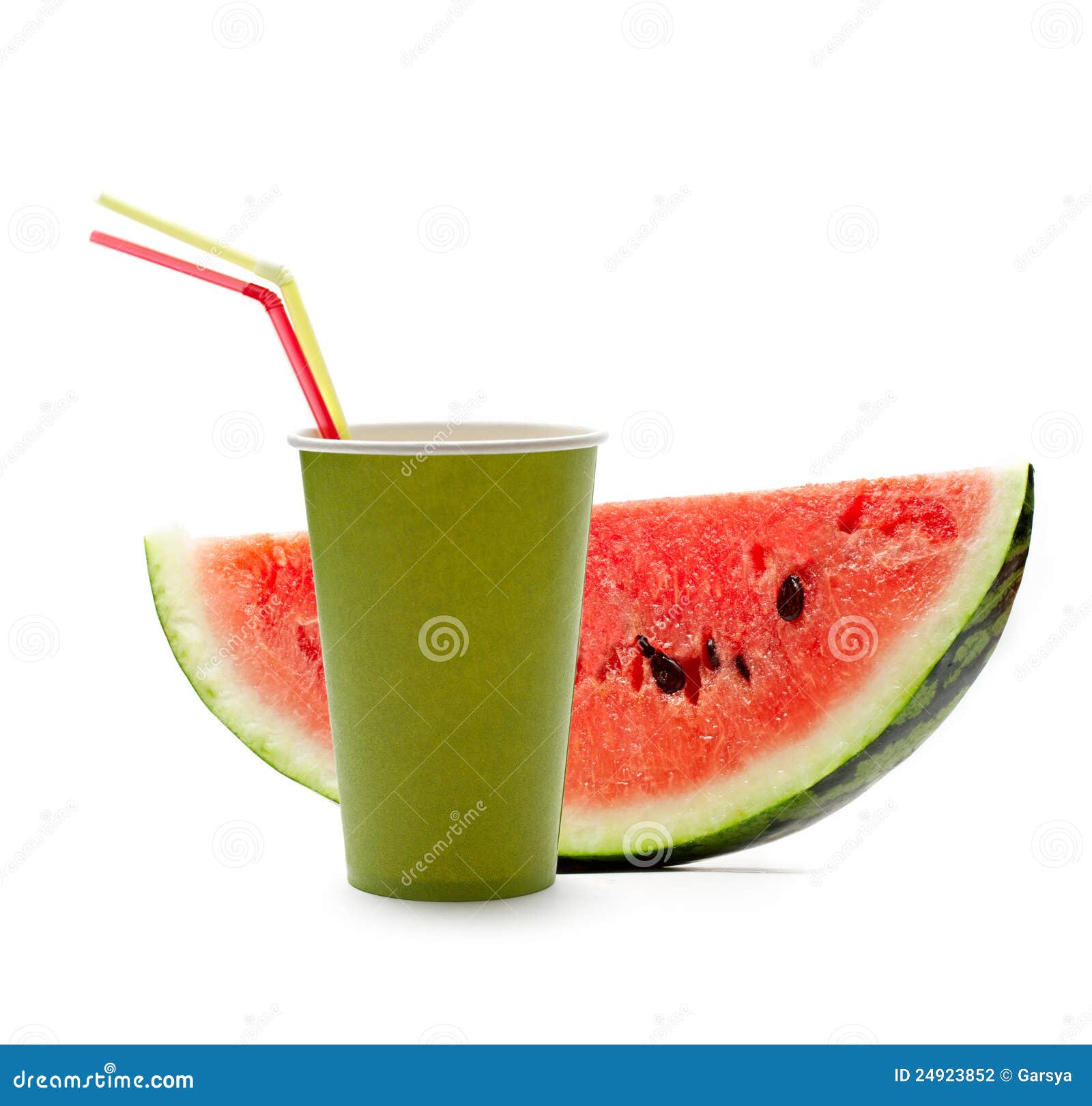 Paper cup and watermelon stock photo. Image of juice - 24923852