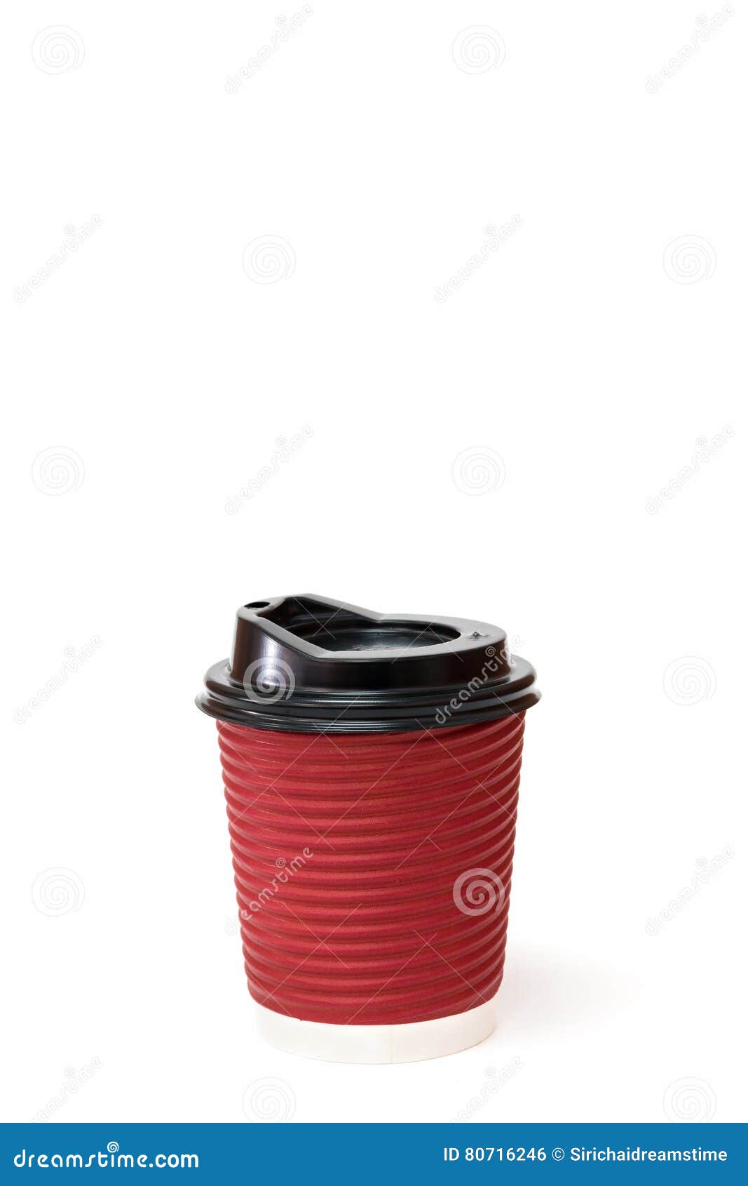 Paper Cup on White Background Stock Photo - Image of container, glass ...