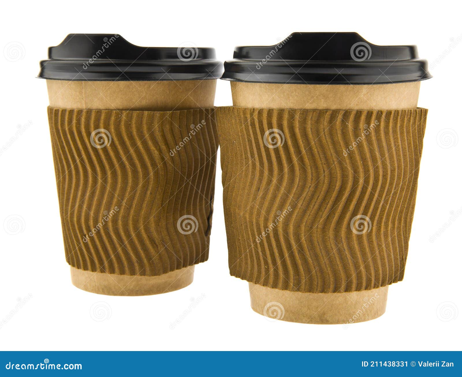 Paper Cups Isolated on White Background Stock Image - Image of ...