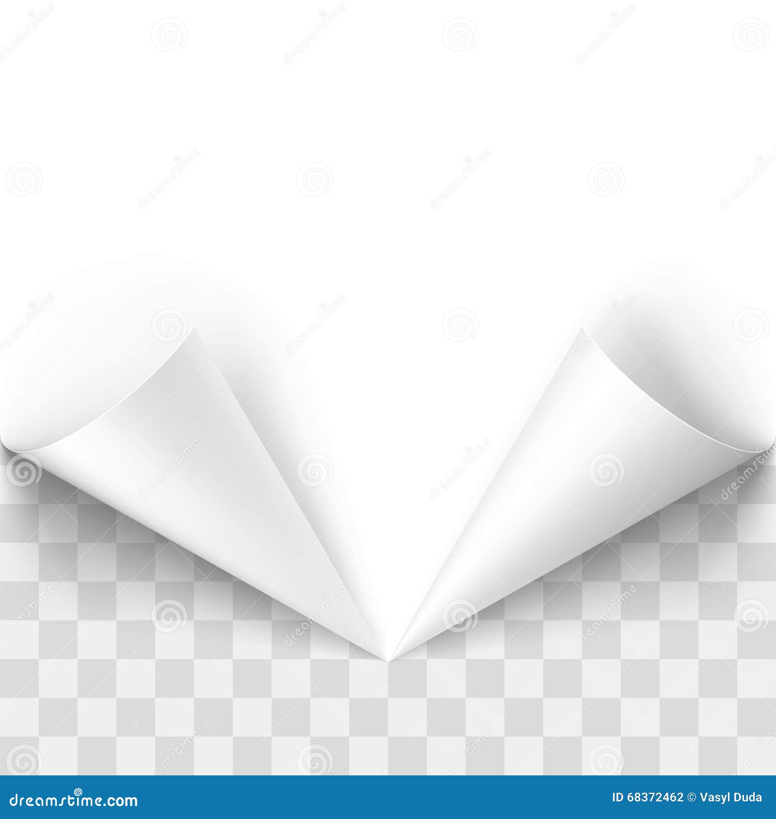 Paper Curl stock vector. Illustration of decoration, edge - 68372462