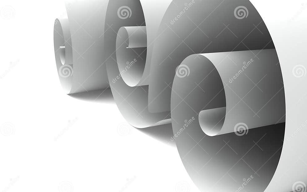 Paper Curled up stock illustration. Illustration of rolls - 18981803