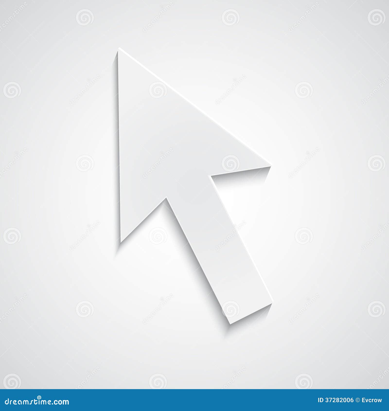 Paper cursor stock vector. Illustration of drop, aspirations - 37282006