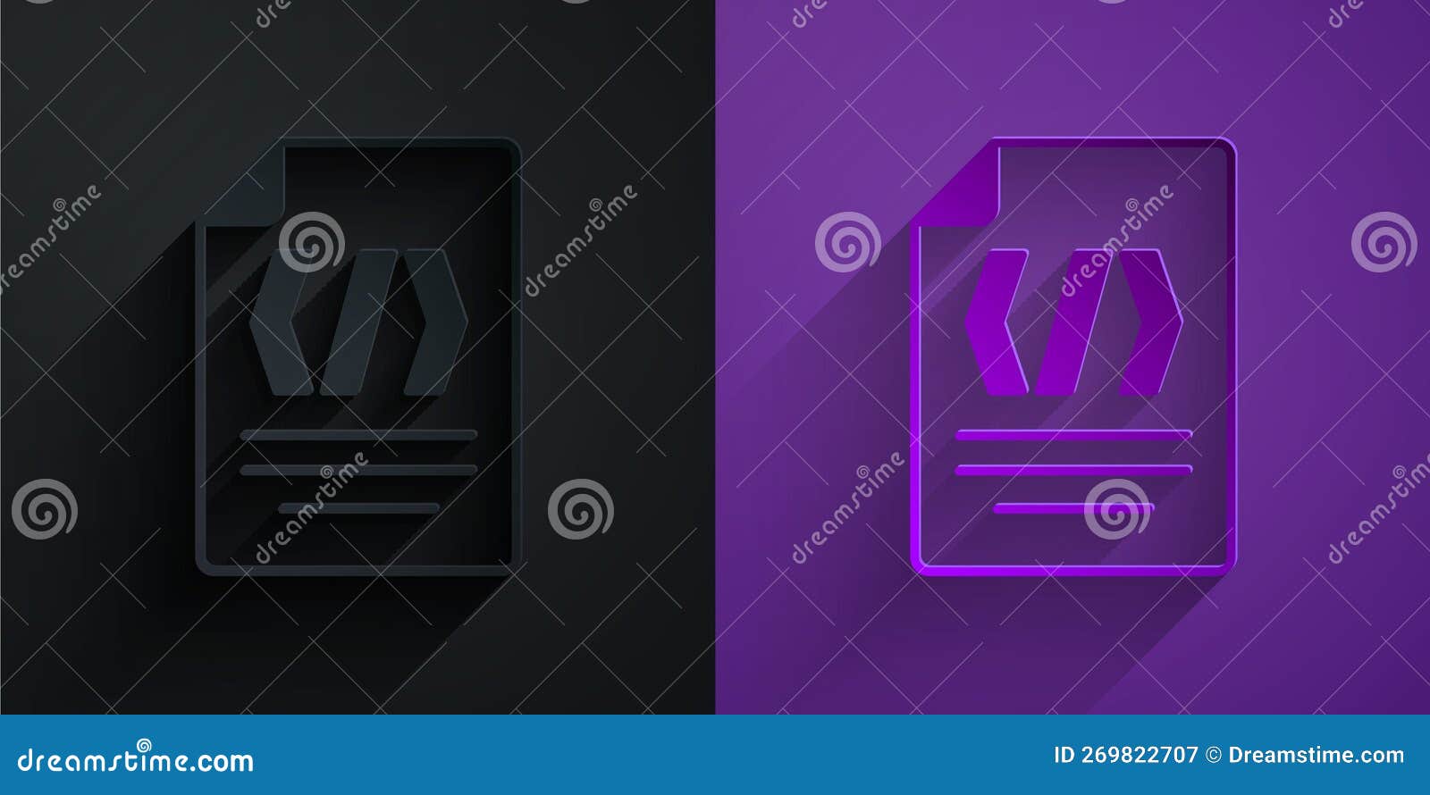 Paper Cut Binary Code Icon Isolated on Black on Purple Background ...