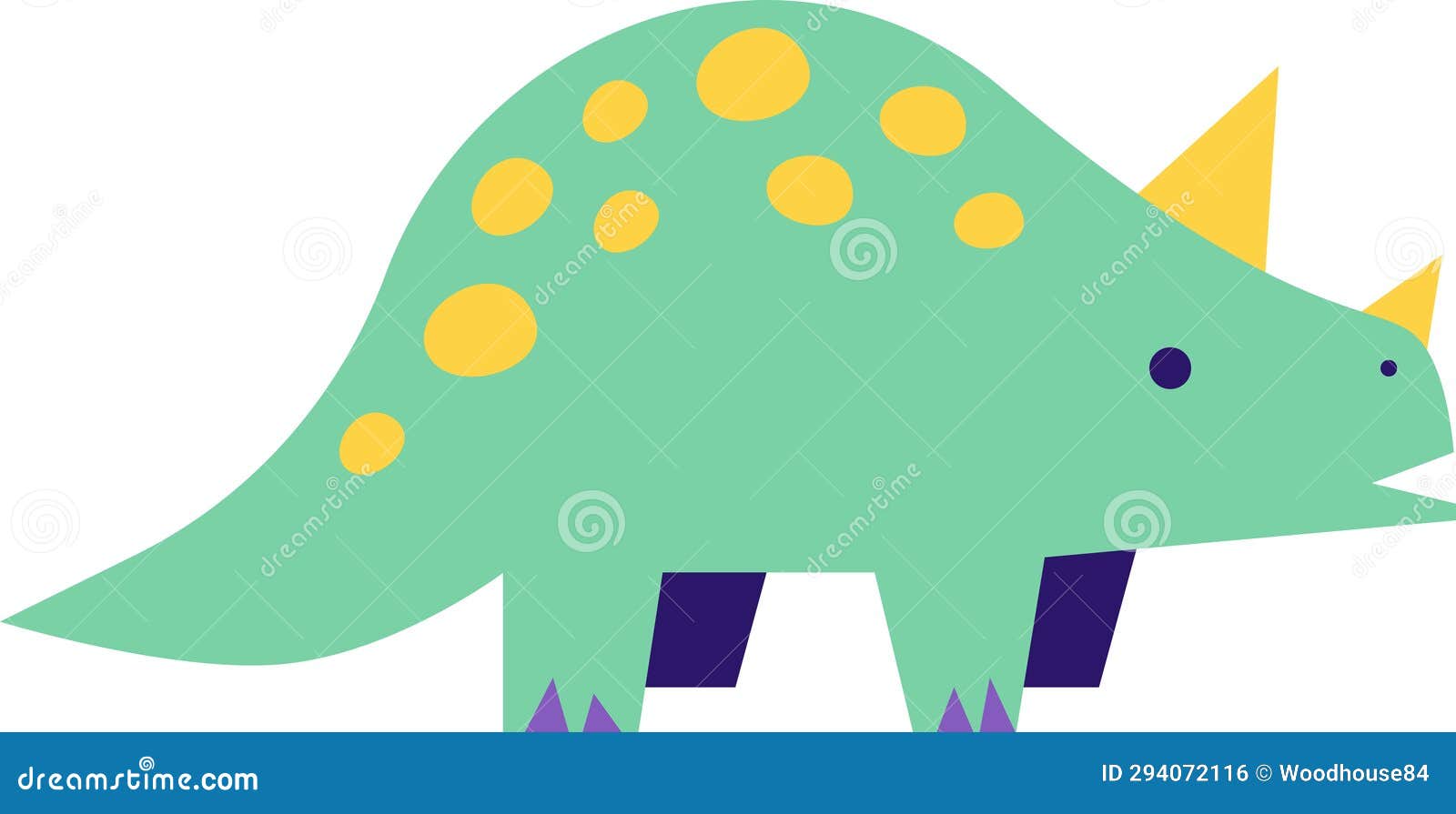 Paper Cut Cartoon Dinosaur stock vector. Illustration of cartoon ...