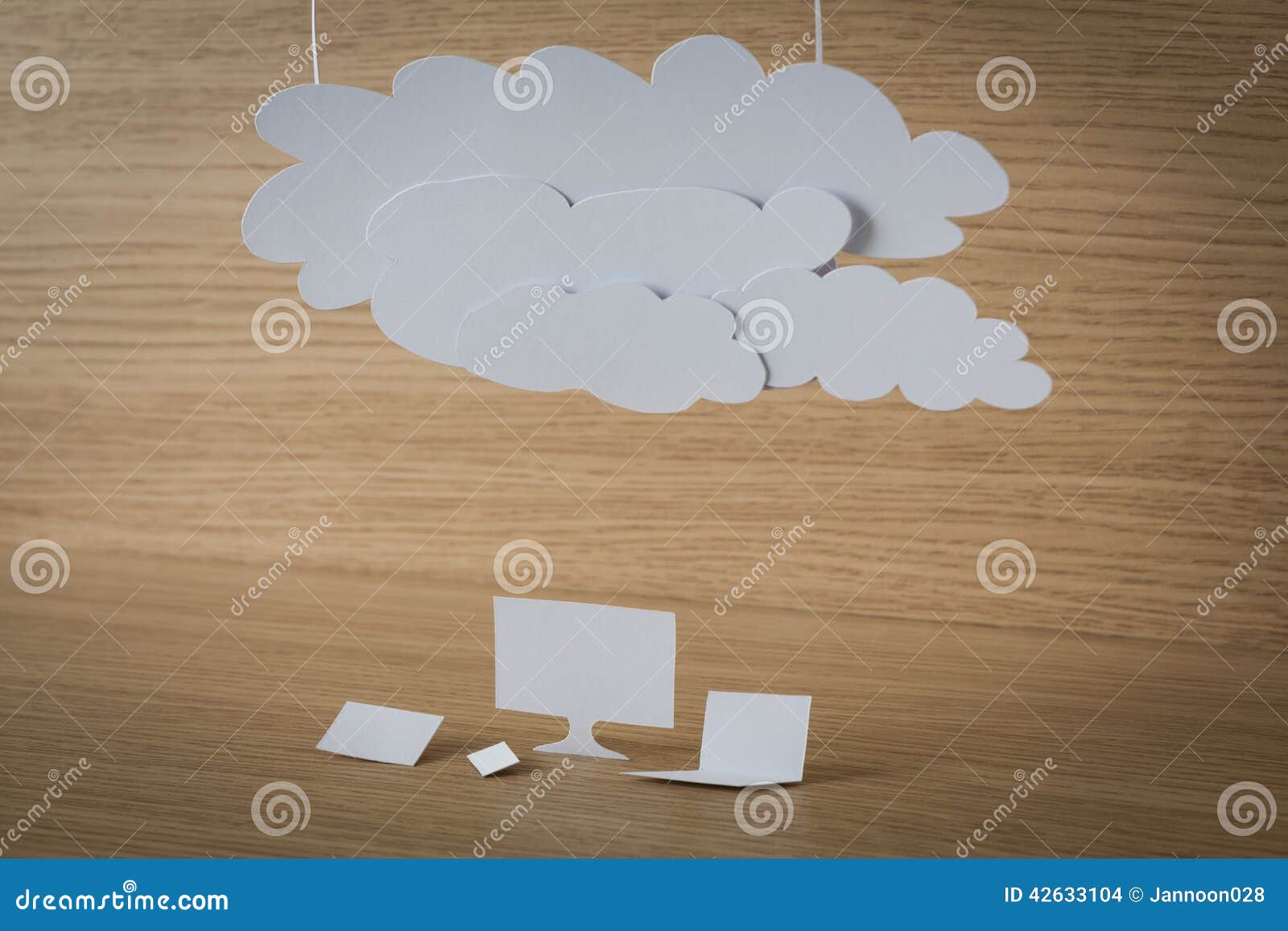 Paper Cut of Cloud Computing Concept Stock Photo - Image of cloudscape ...