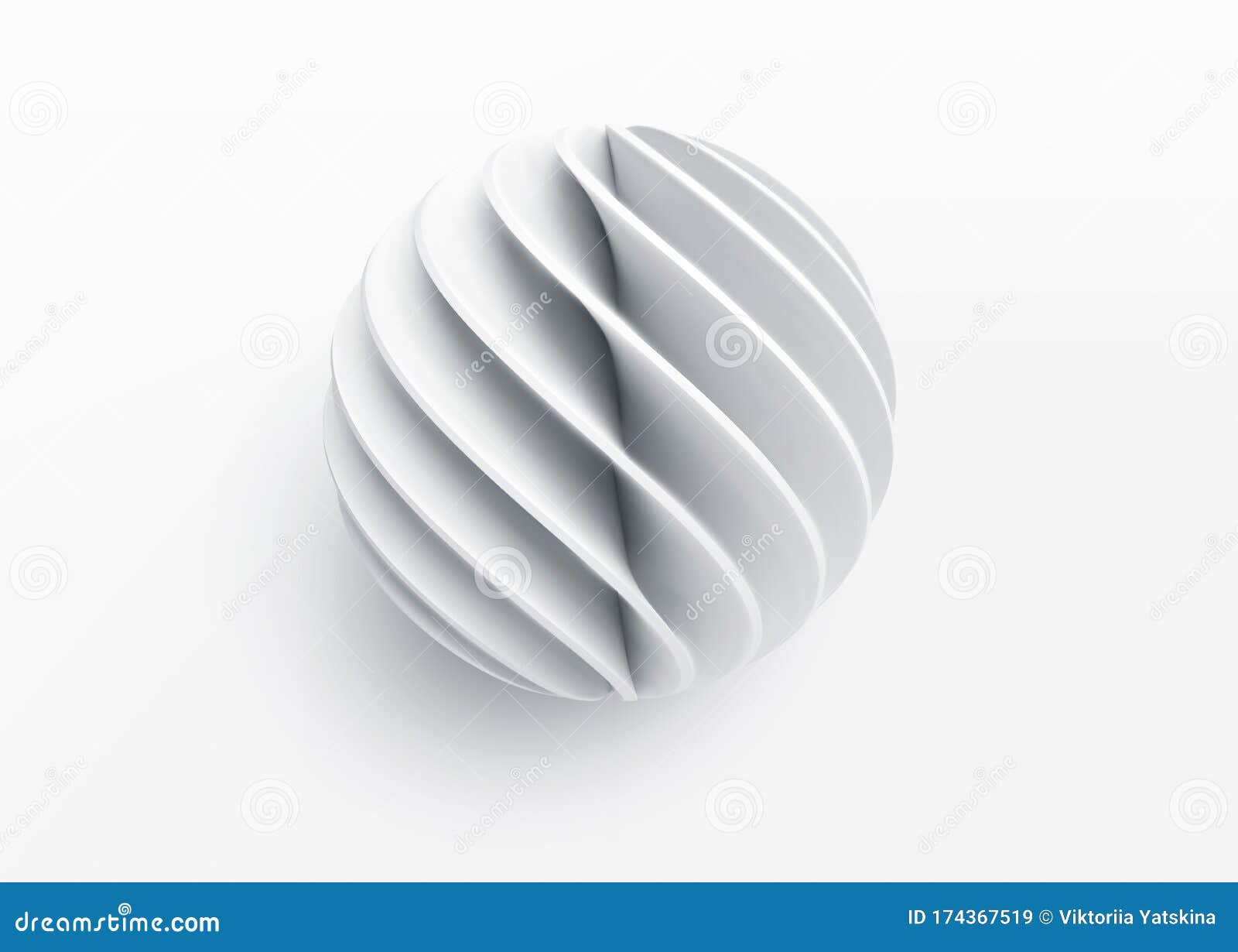 Paper Cut 3d Realistic Layered Sphere. Concept Design Element for ...