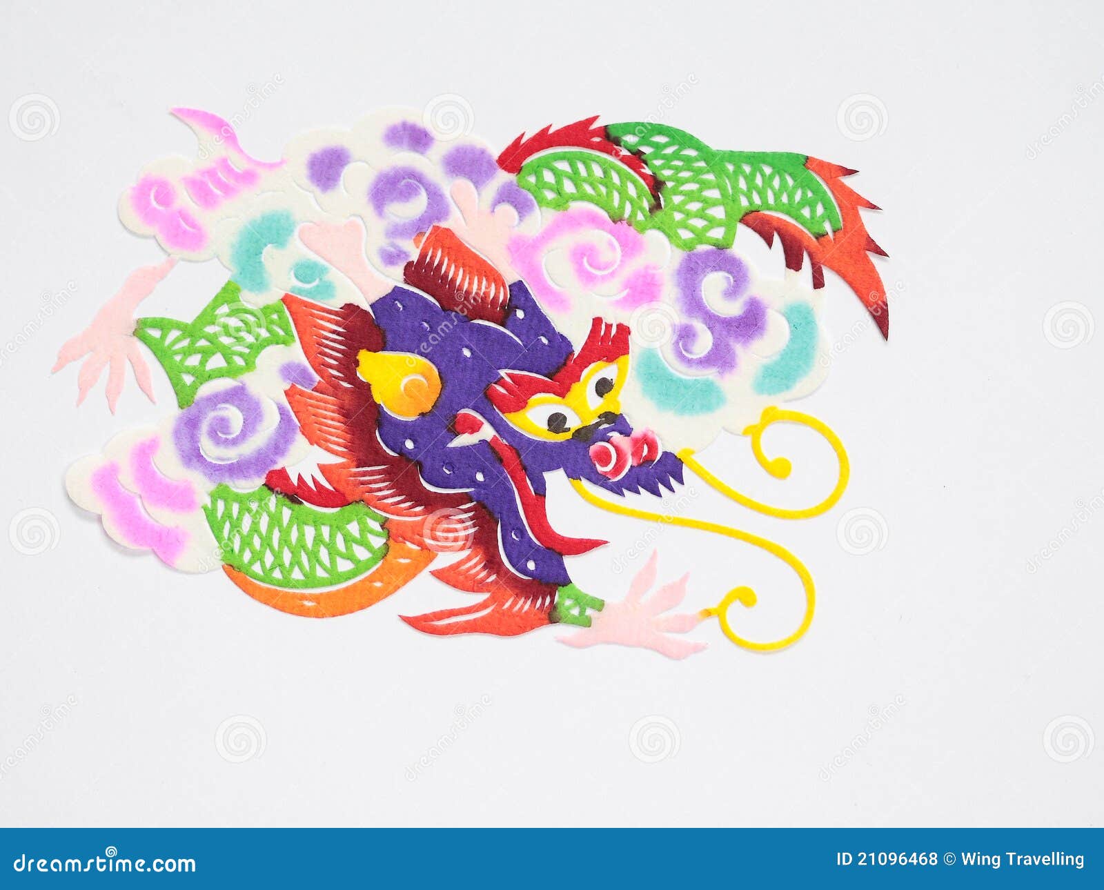 Paper-cut of dragon stock photo. Image of eastern, happiness - 21096468