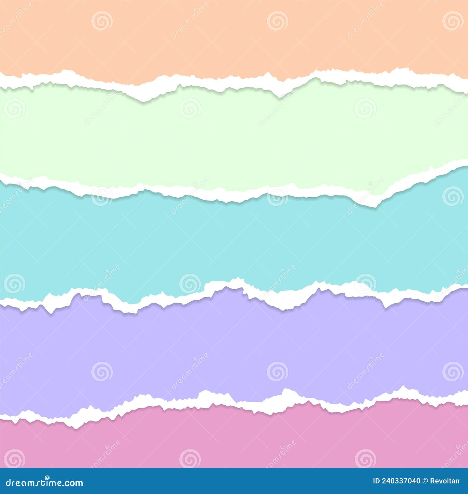 Paper Cut Element Collection with Multiple Color Stock Vector ...