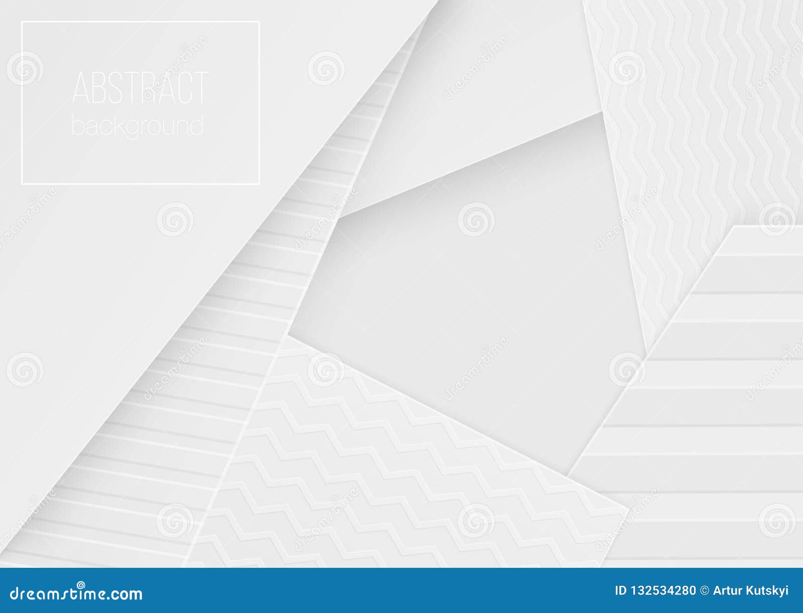 Paper Cut Geometrical Banner Concept Background. Layered Different ...