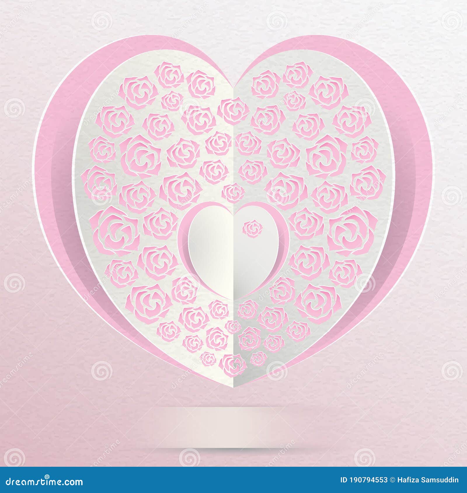 Paper Cut Out Effect Design. Vector Illustration Decorative Design ...