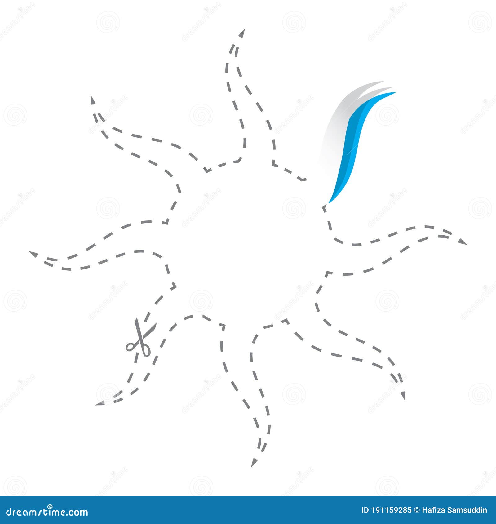 Paper Cut Out of Sun. Vector Illustration Decorative Design Stock ...